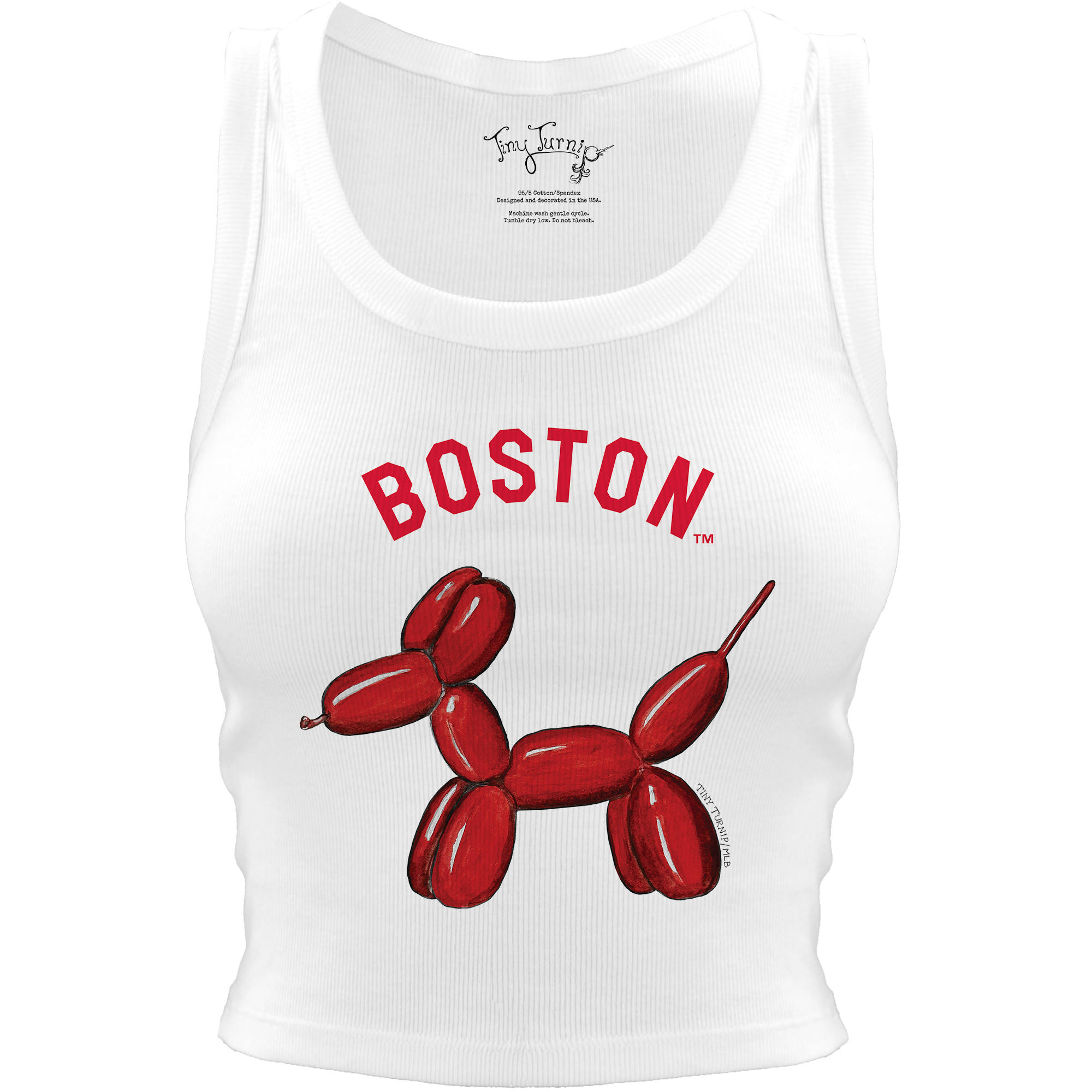 Boston Red Sox Balloon Dog Crop Tank | Tiny Turnip