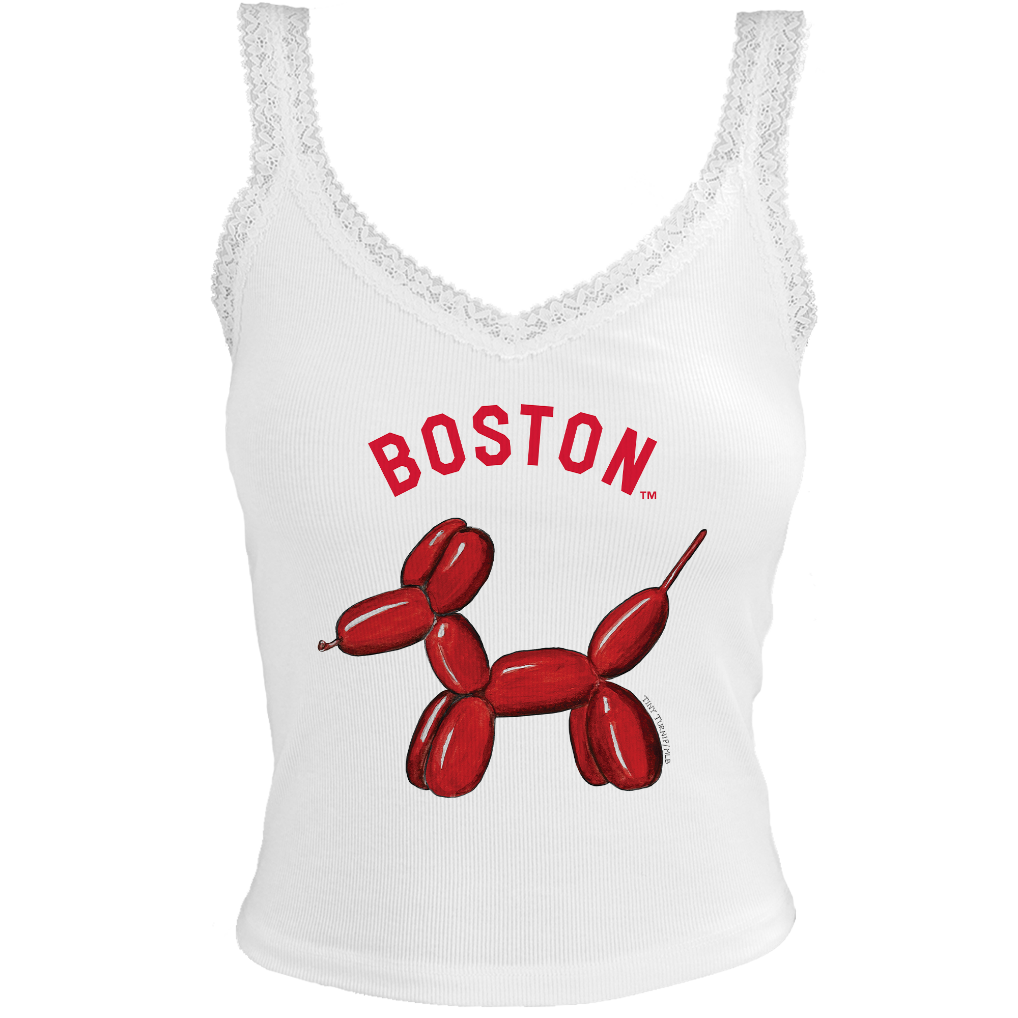 Boston Red Sox Balloon Dog Lace Tank | Tiny Turnip