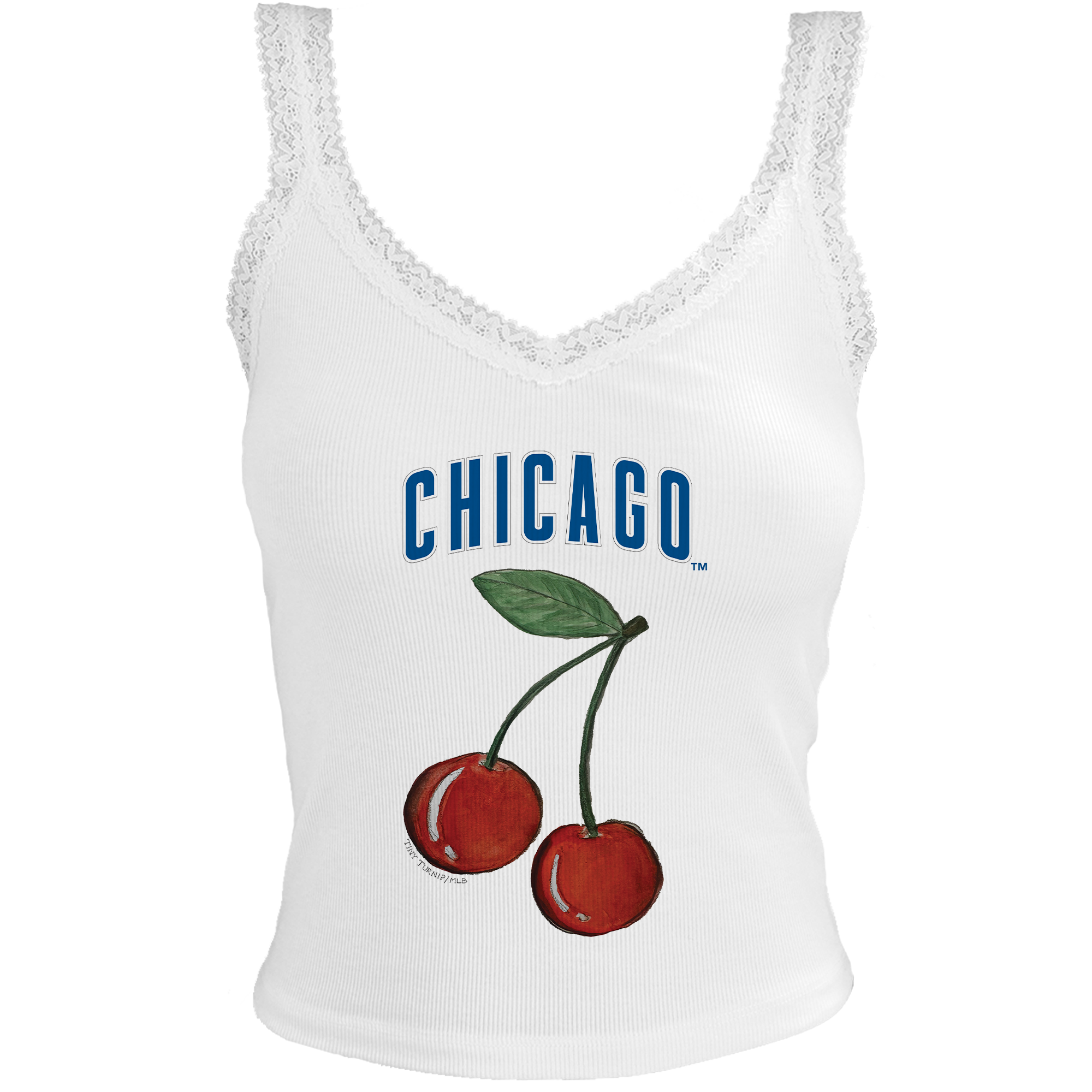 Chicago Cubs Cherry Lace Tank | Tiny Turnip