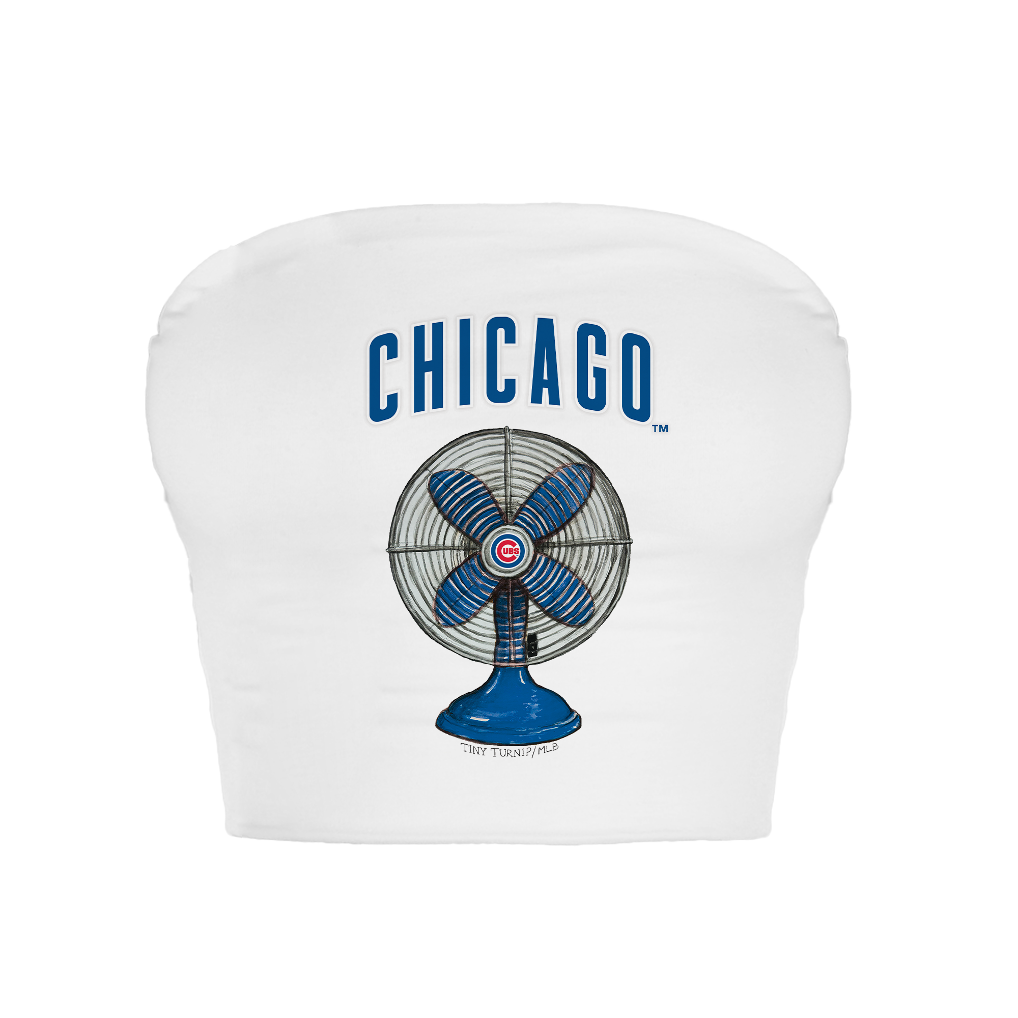 Chicago Cubs Fan Crop Tube Top | Tiny Turnip