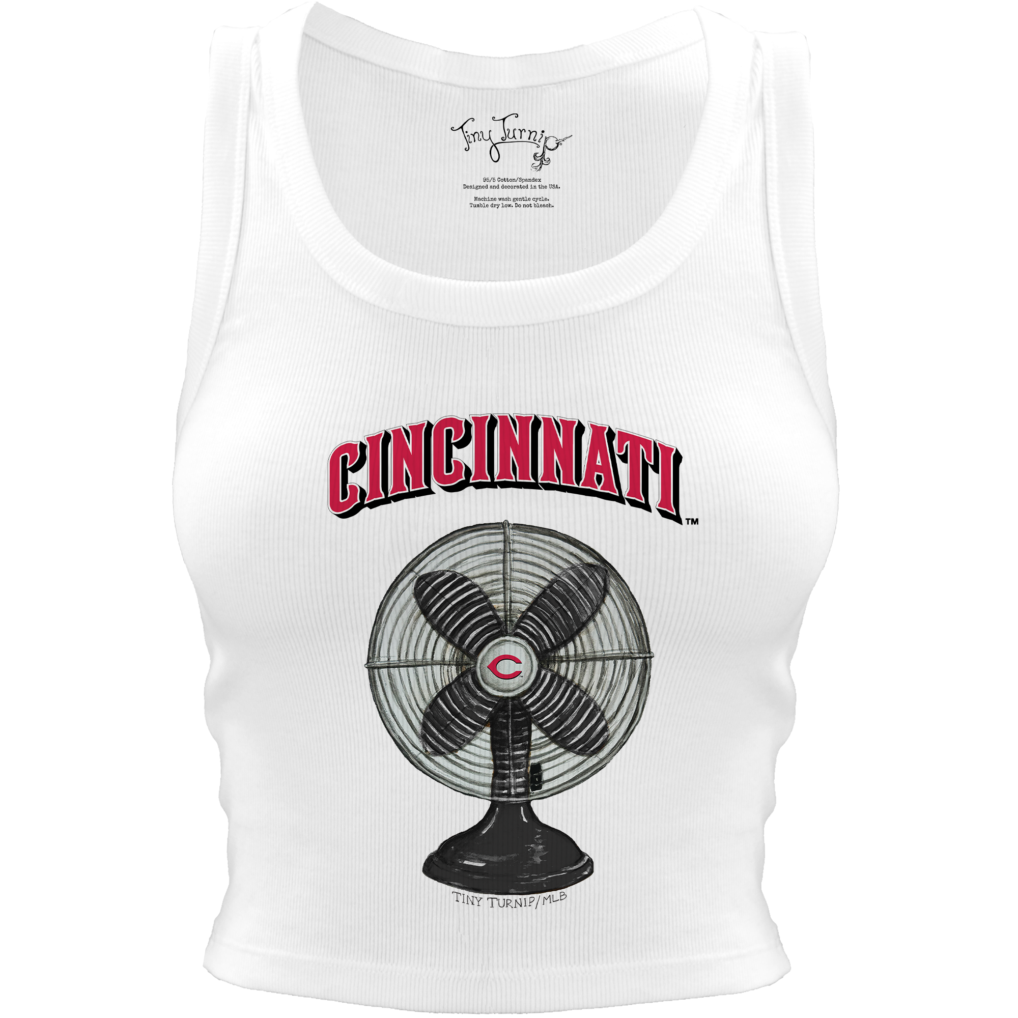 Cincinnati Reds Fan Crop Tank | Tiny Turnip