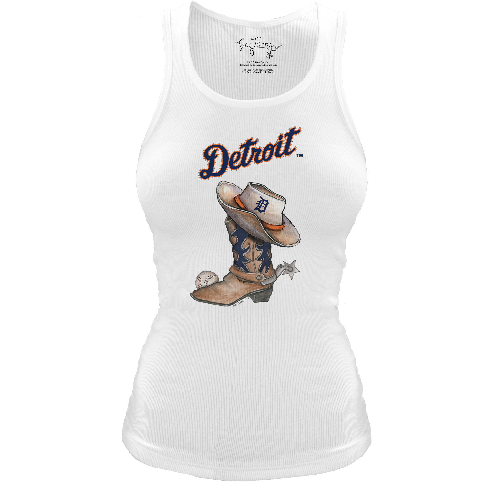Detroit Tigers Cowboy Boot Classic Tank | Tiny Turnip