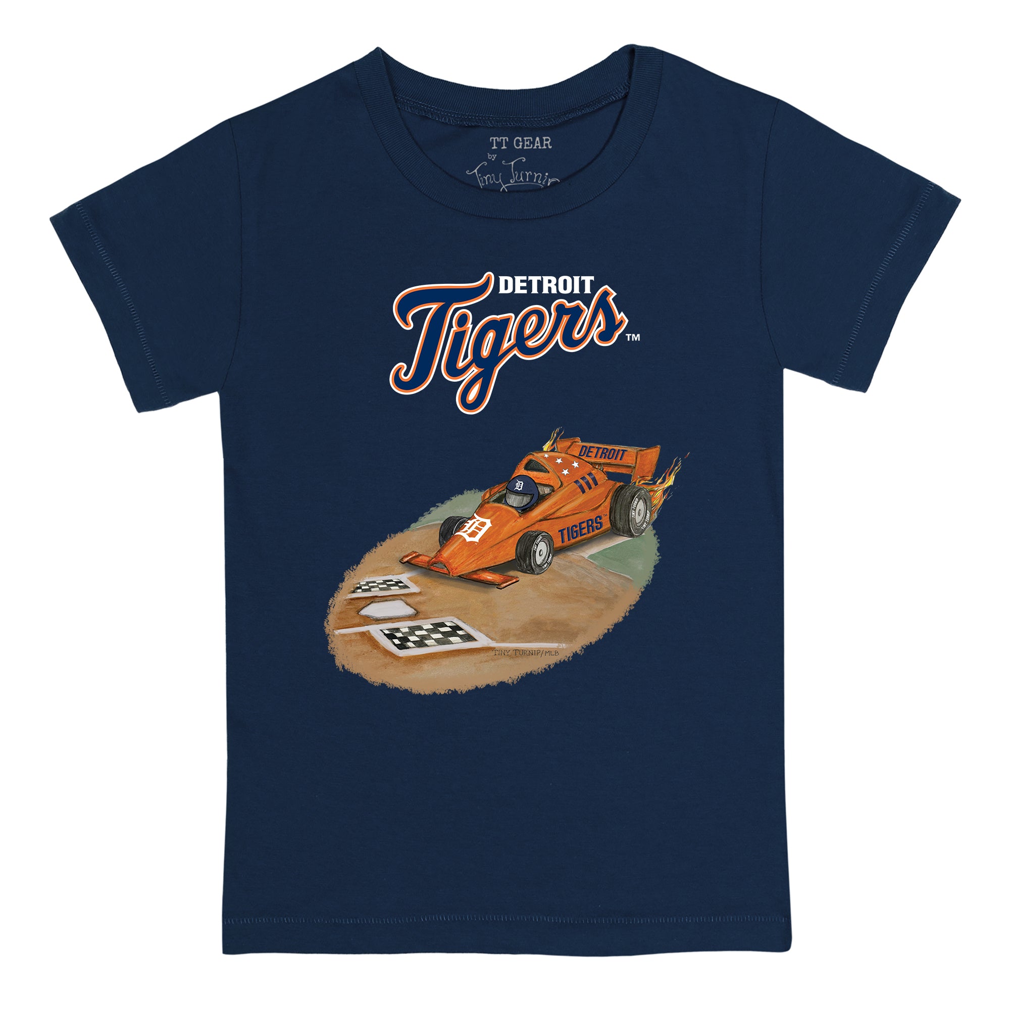 Detroit Tigers Race Car Tee Shirt | Tiny Turnip