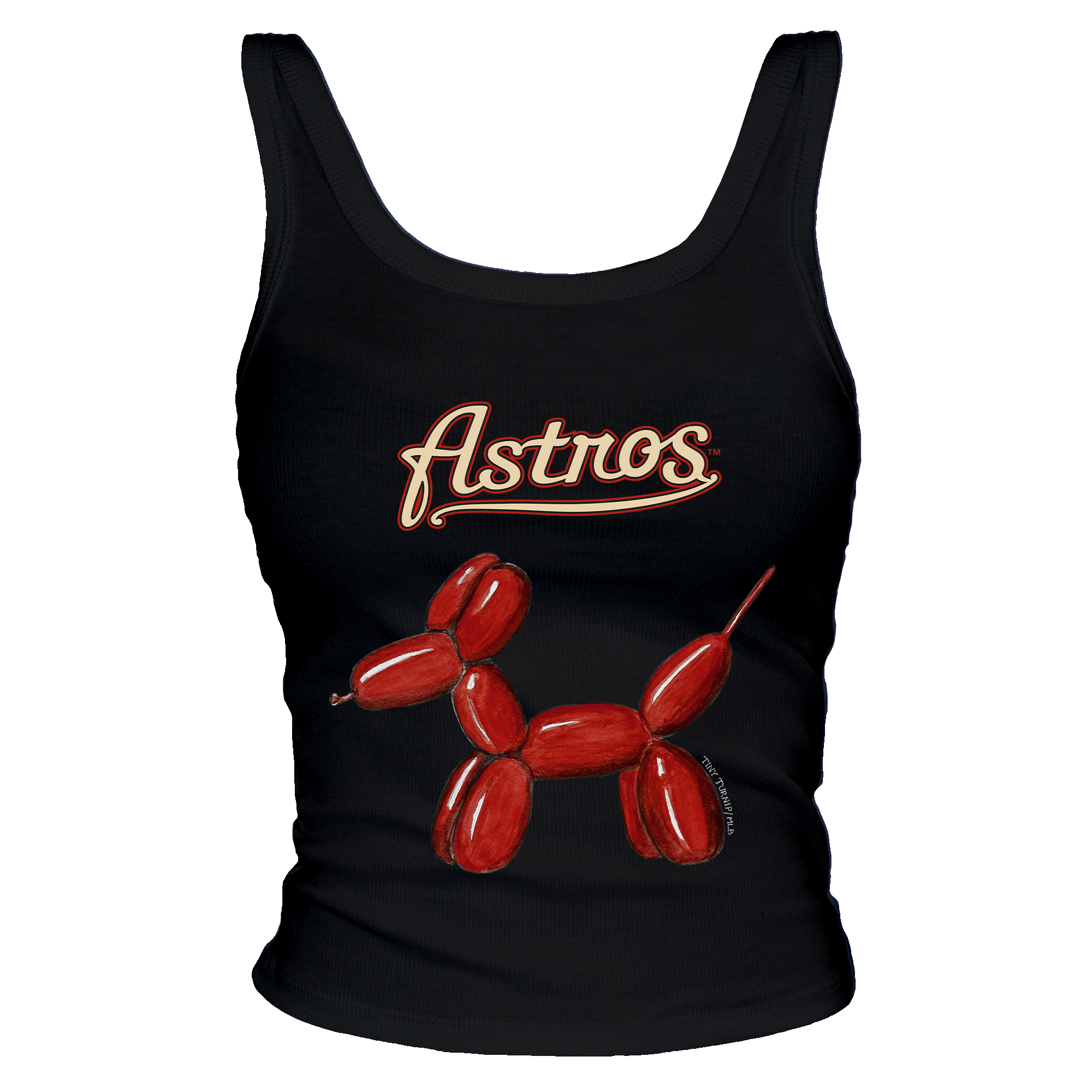Houston Astros Balloon Dog Tank | Tiny Turnip