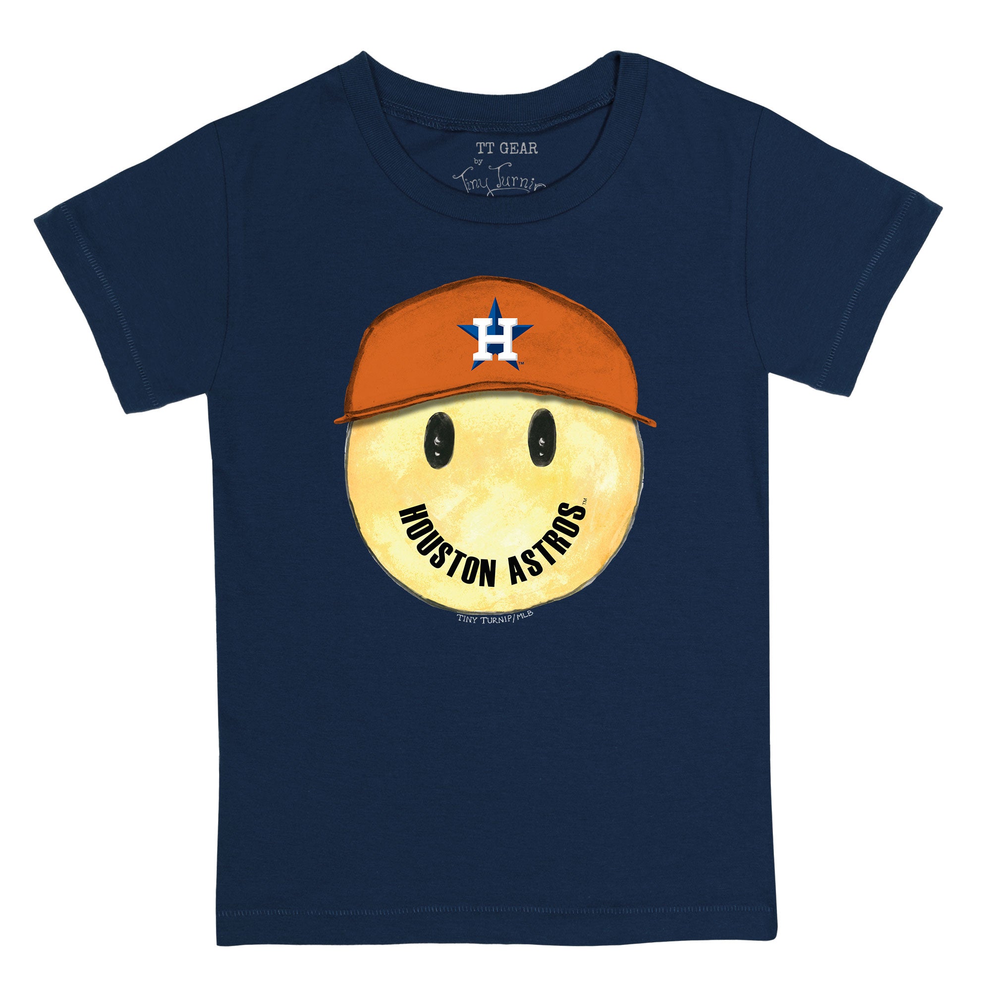 Houston Astros Smiley Tee Shirt | Tiny Turnip