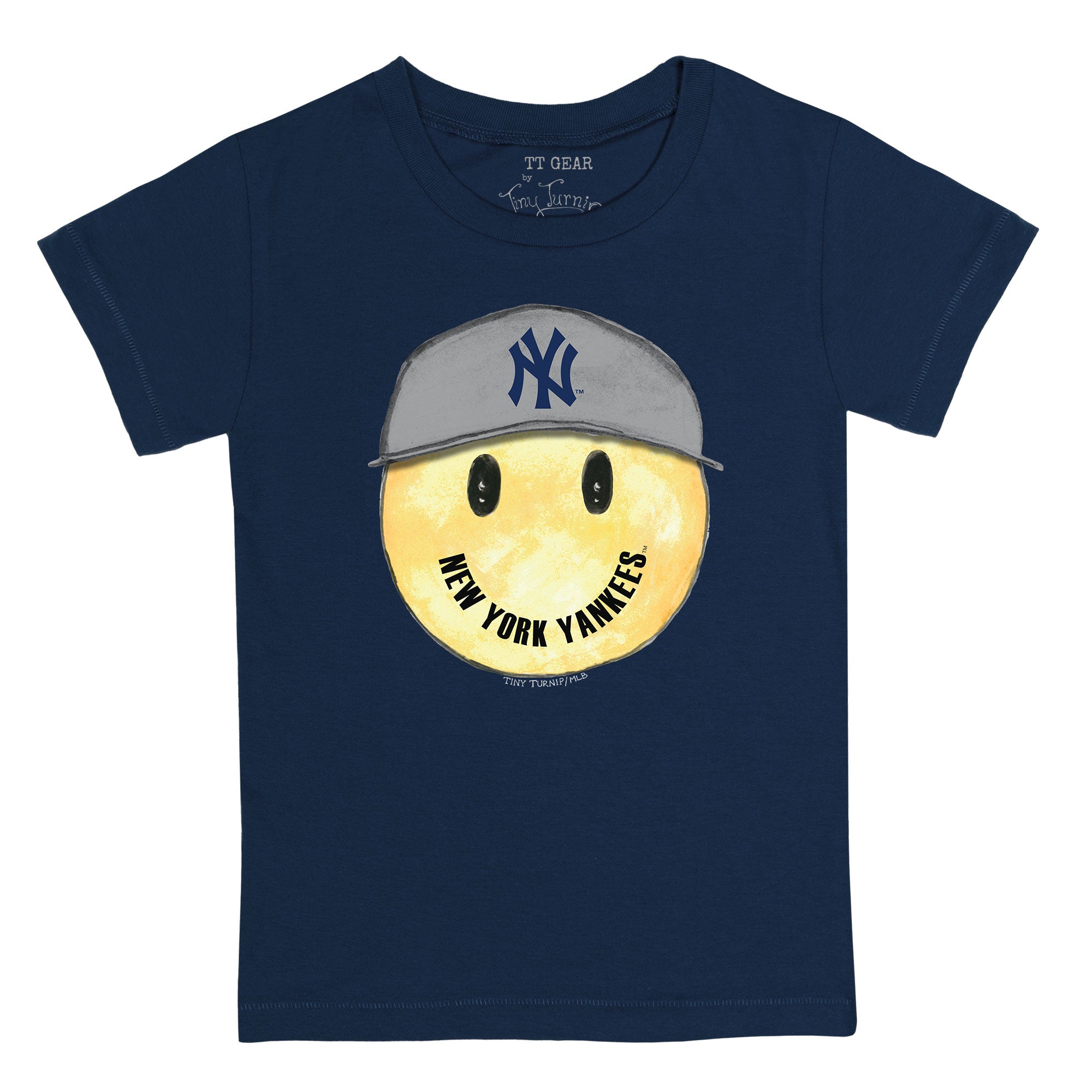 New York Yankees Smiley Tee Shirt | Tiny Turnip