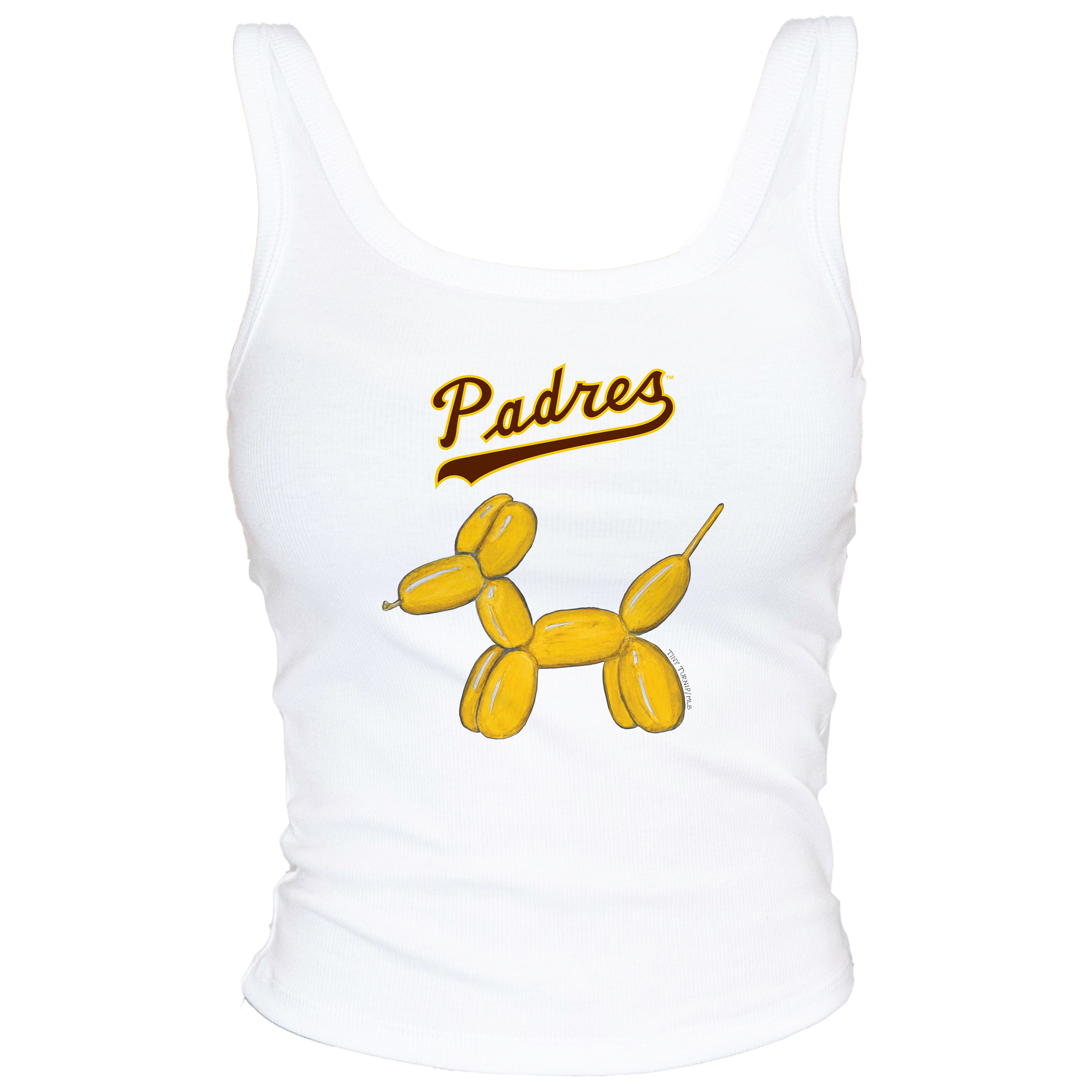 San Diego Padres Balloon Dog Tank | Tiny Turnip