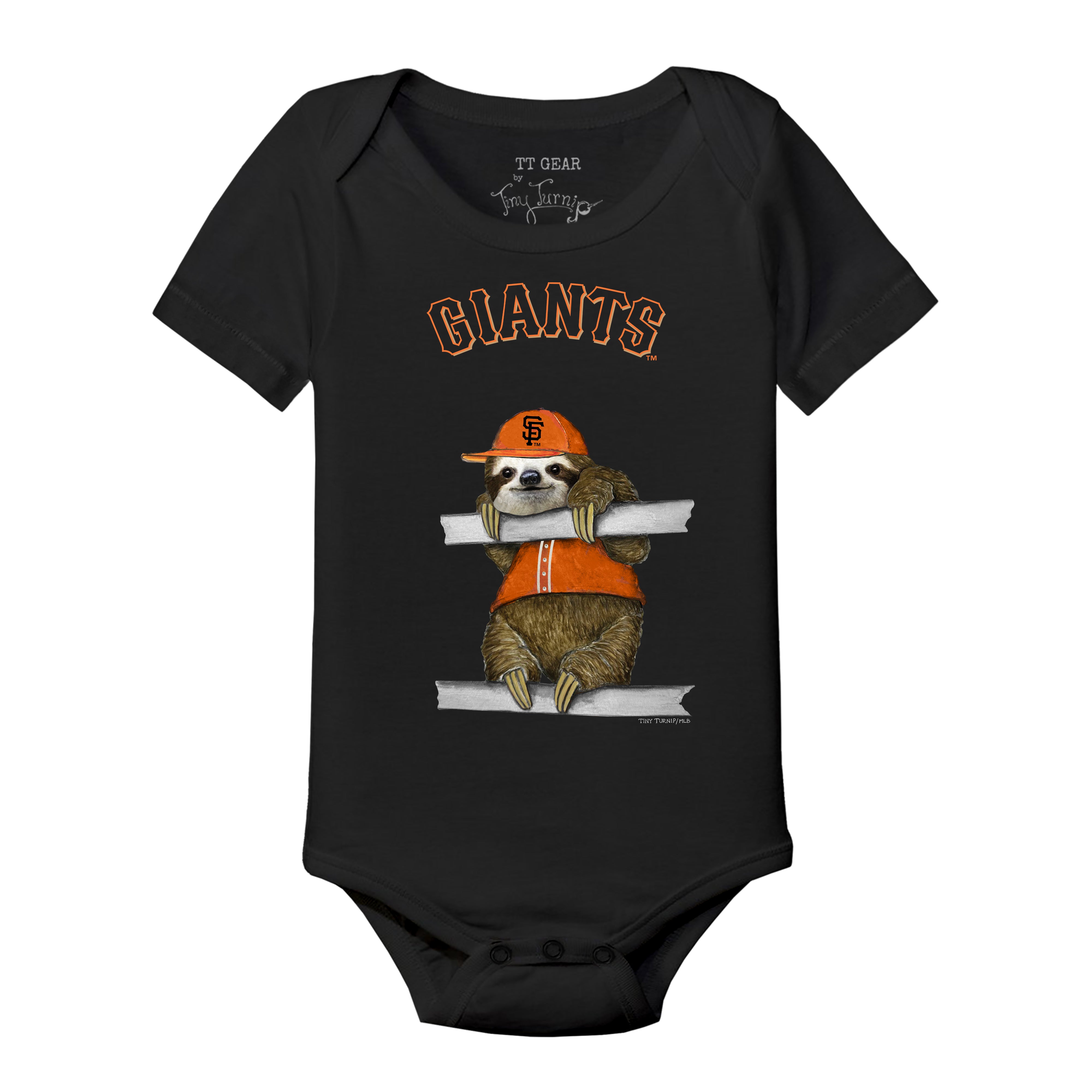 San Francisco Giants Sloth Short Sleeve Snapper | Tiny Turnip
