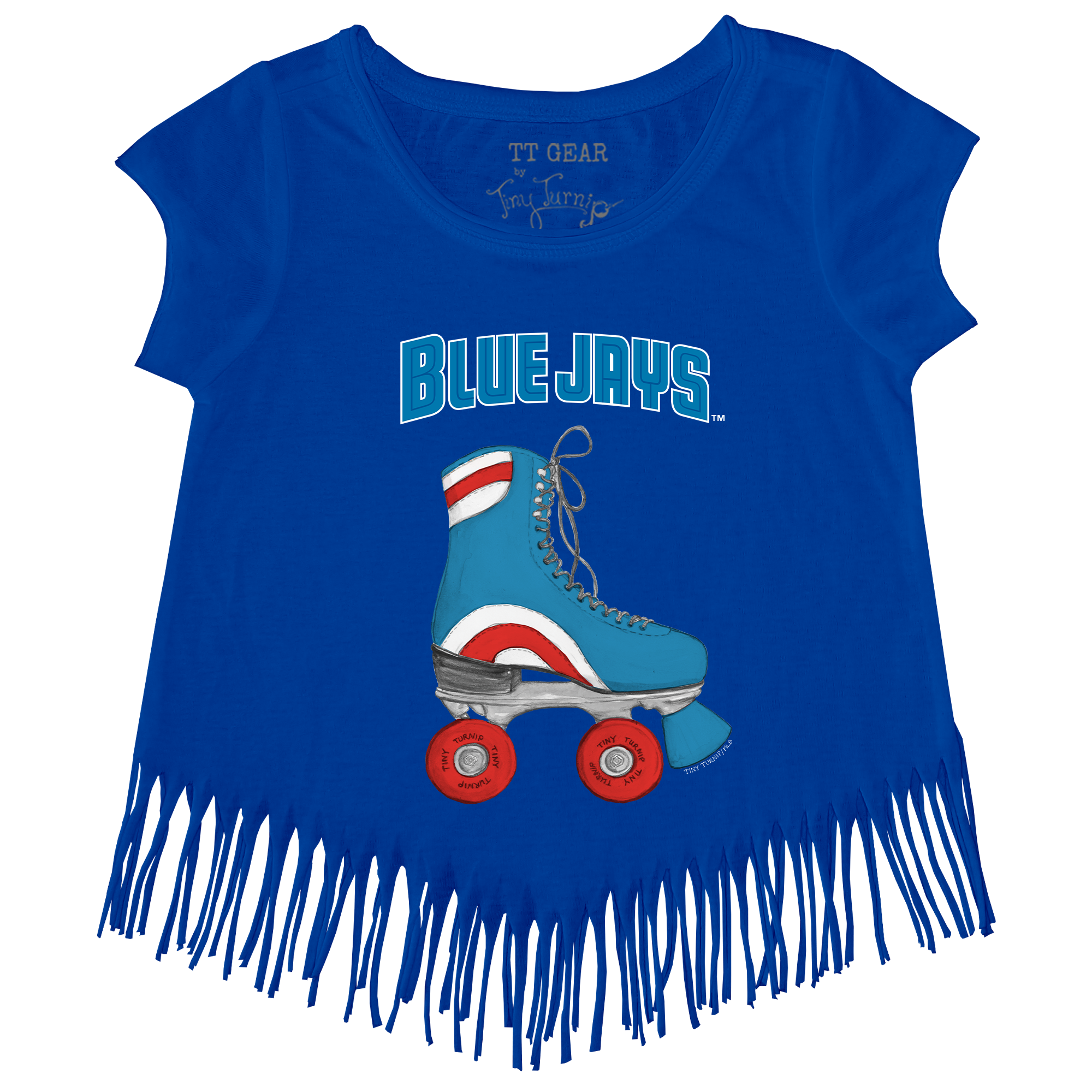 Toronto Blue Jays Retro Skate Fringe Tee | Tiny Turnip