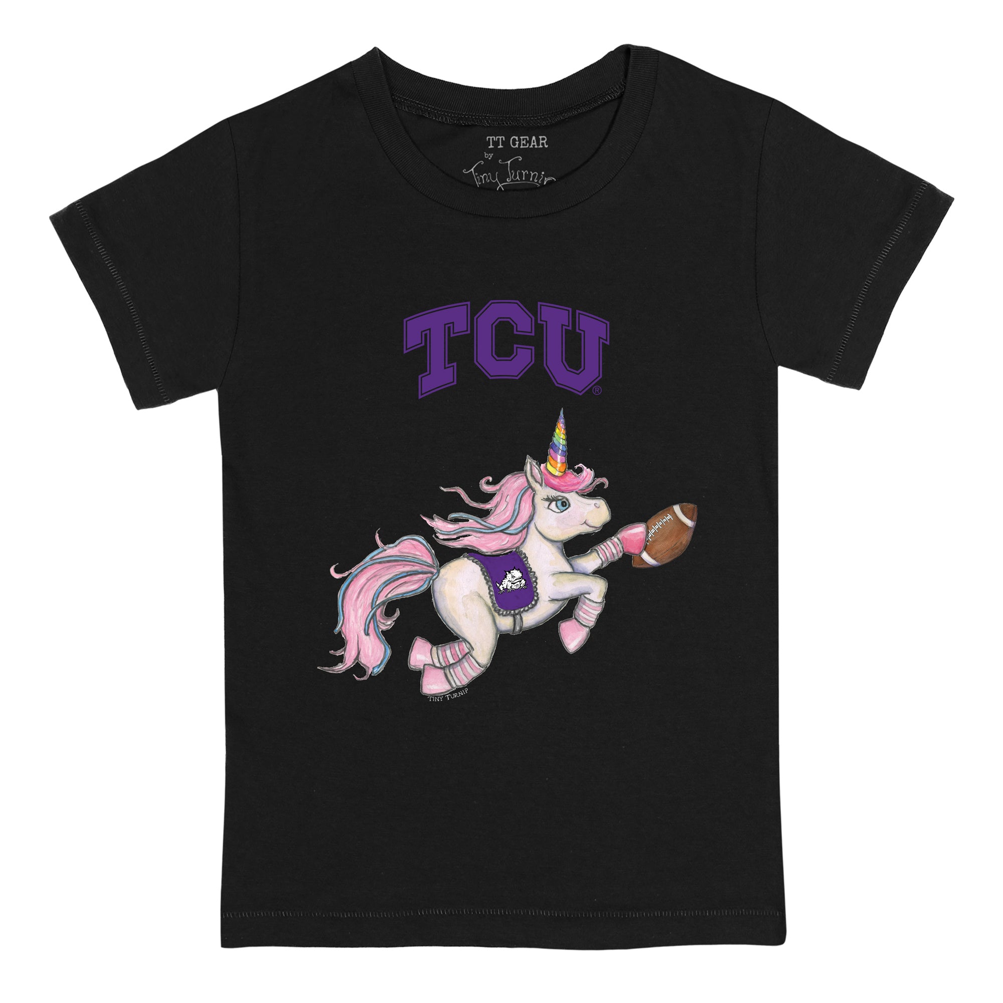 TCU Horned Frogs Unicorn Tee Shirt | Tiny Turnip