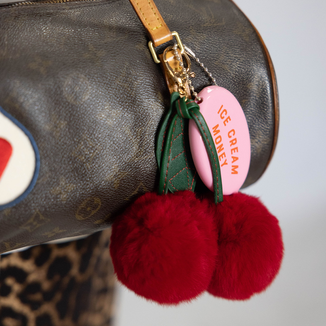 Cherry Bag Charm | Tiny Turnip