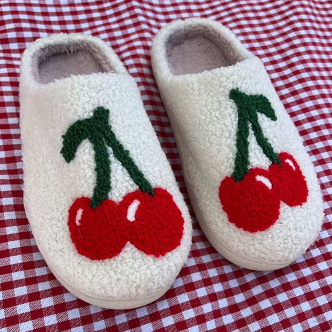 Cherry Slippers | Tiny Turnip