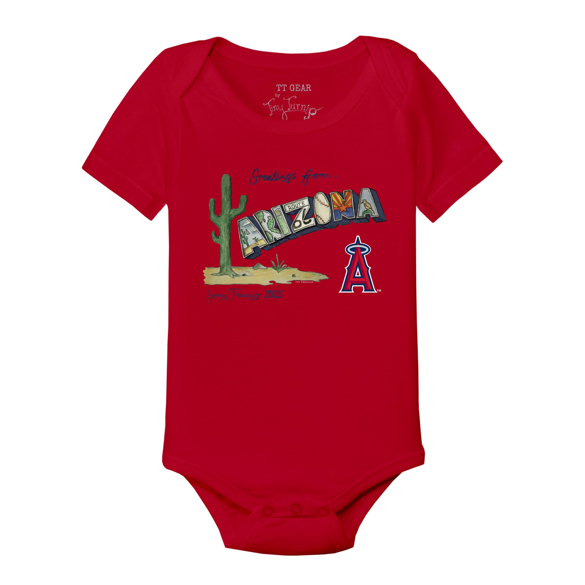 Los Angeles Angels Spring Training 2025 Short Sleeve Snapper | Tiny Turnip