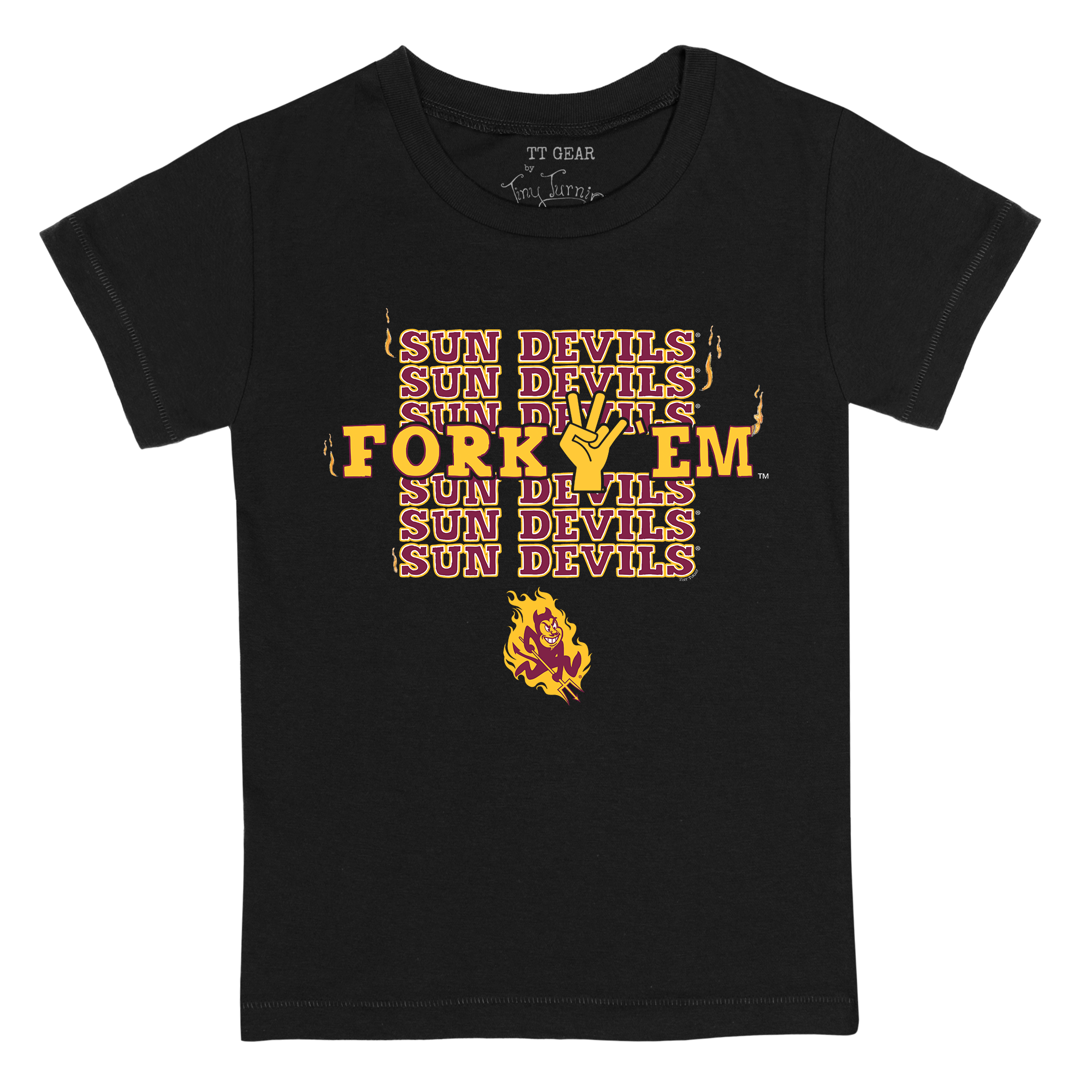 Arizona State Sun Devils Stacked Kid's Tee Shirt | Tiny Turnip
