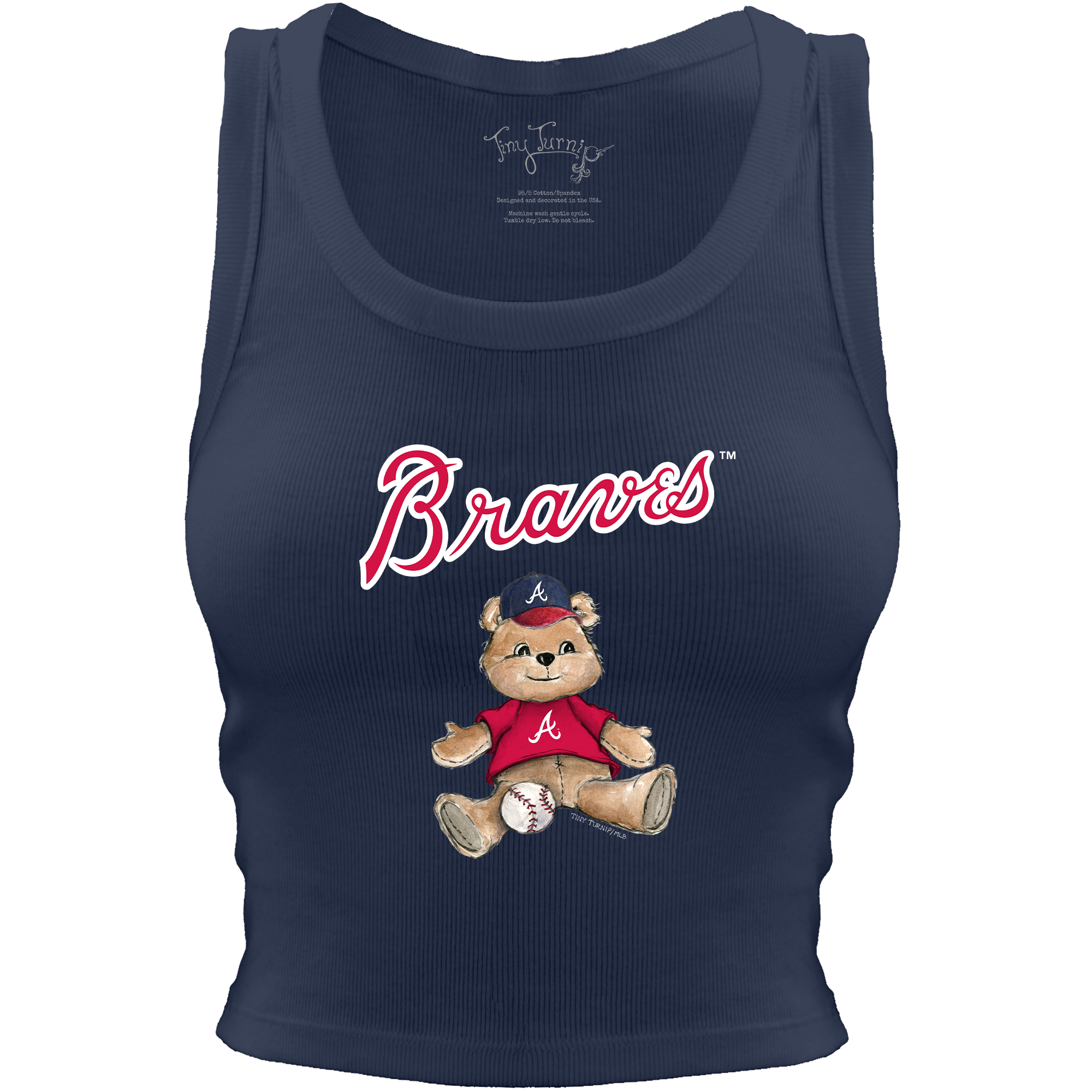 Atlanta Braves Teddy Crop Tank– Tiny Turnip