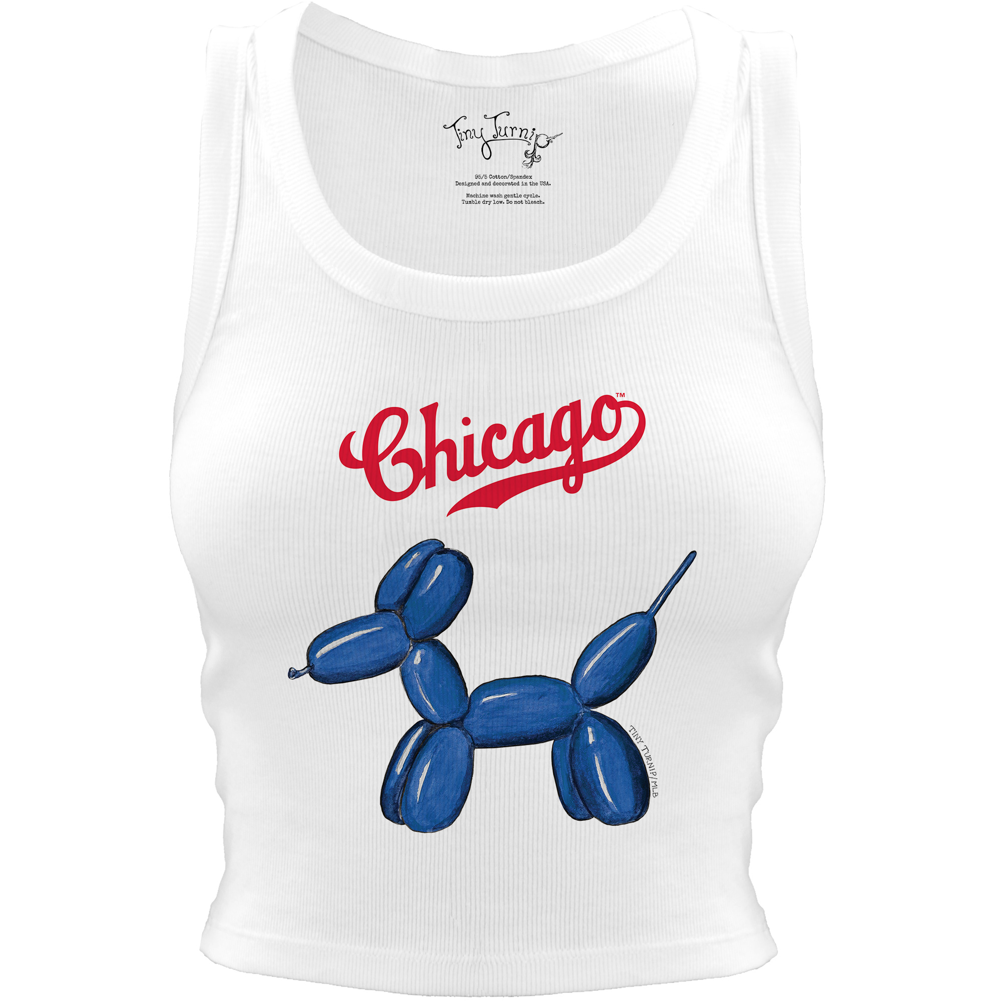Chicago Cubs Balloon Dog Crop Tank | Tiny Turnip
