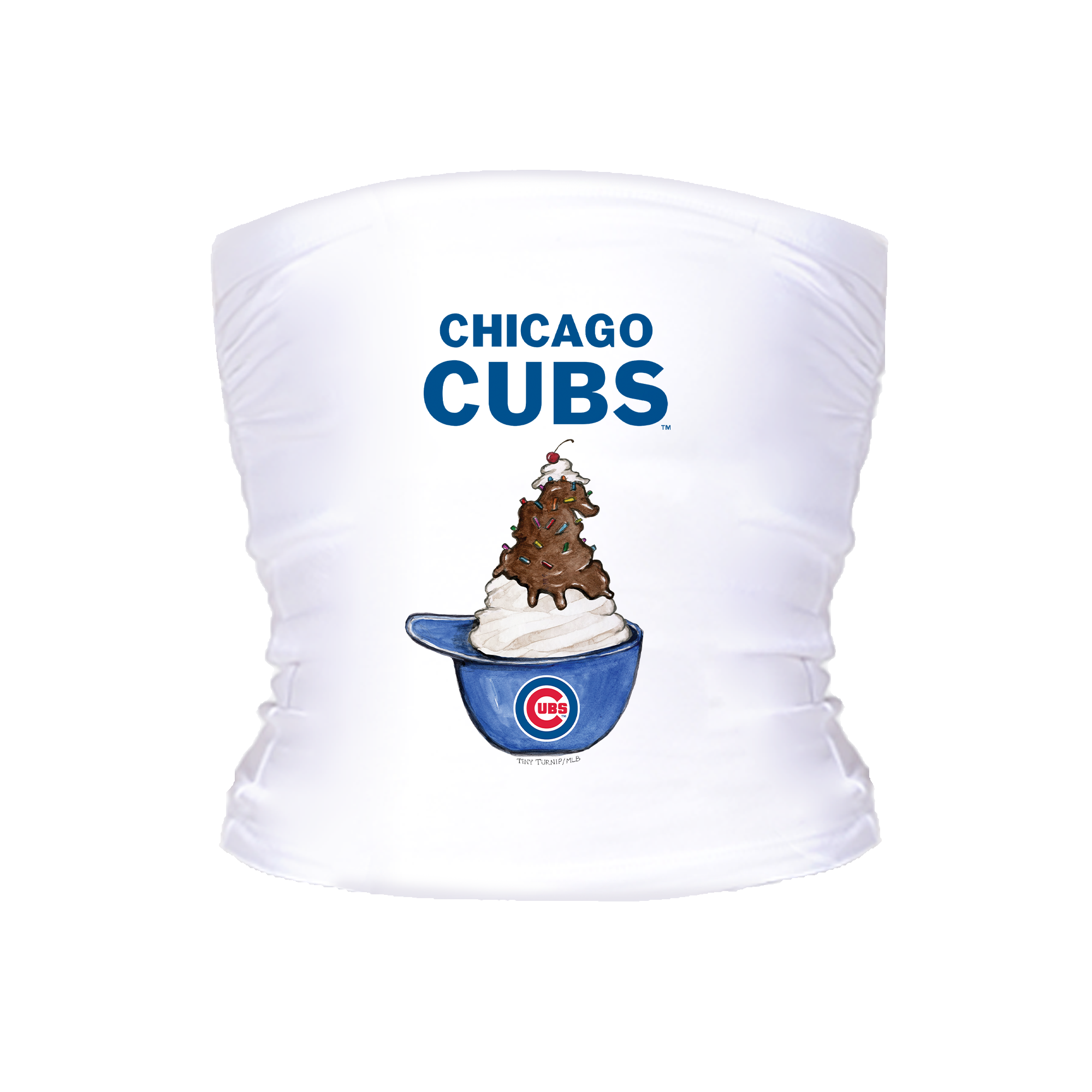 Chicago Cubs Sundae Helmet Tube Top | Tiny Turnip