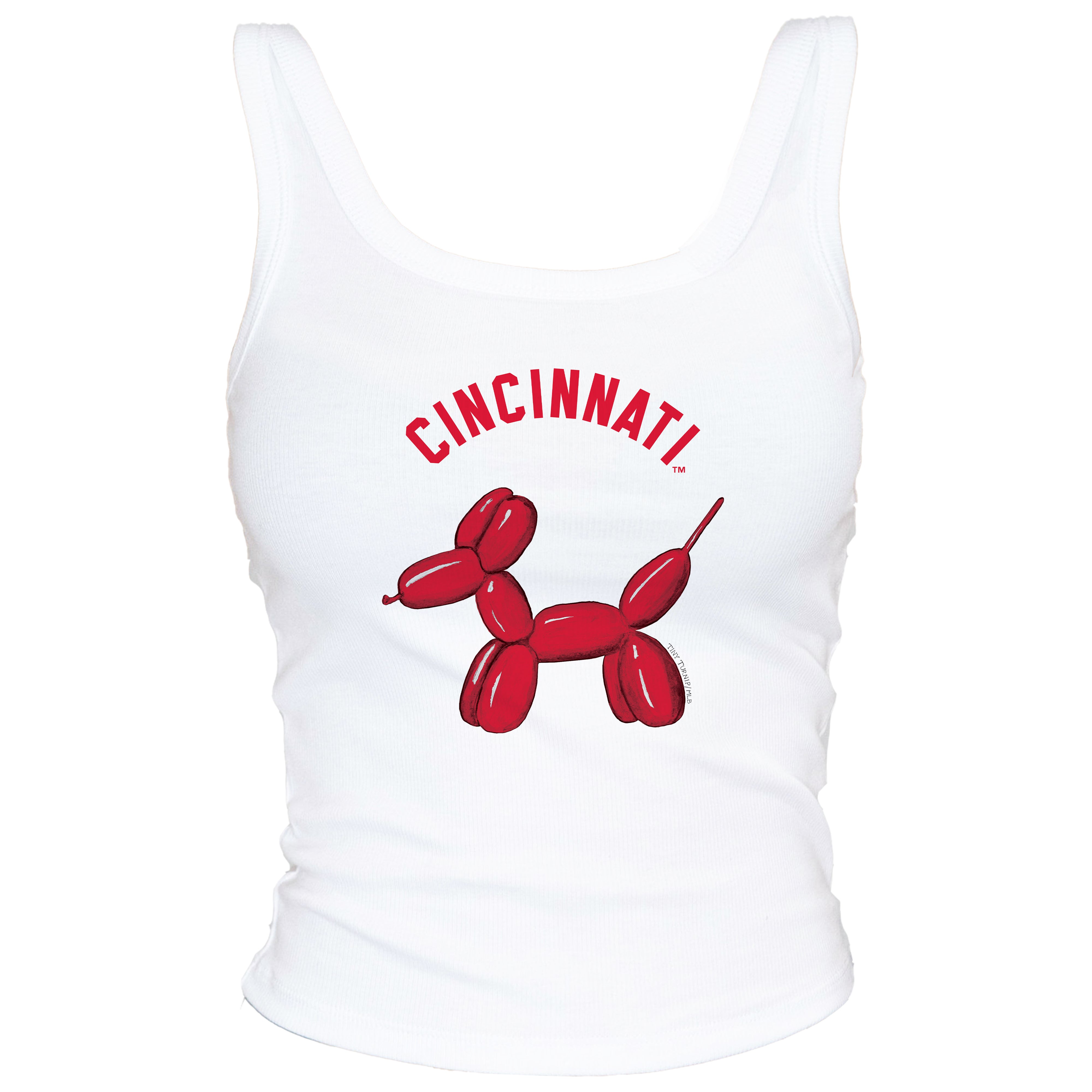 Cincinnati Reds Balloon Dog Tank | Tiny Turnip