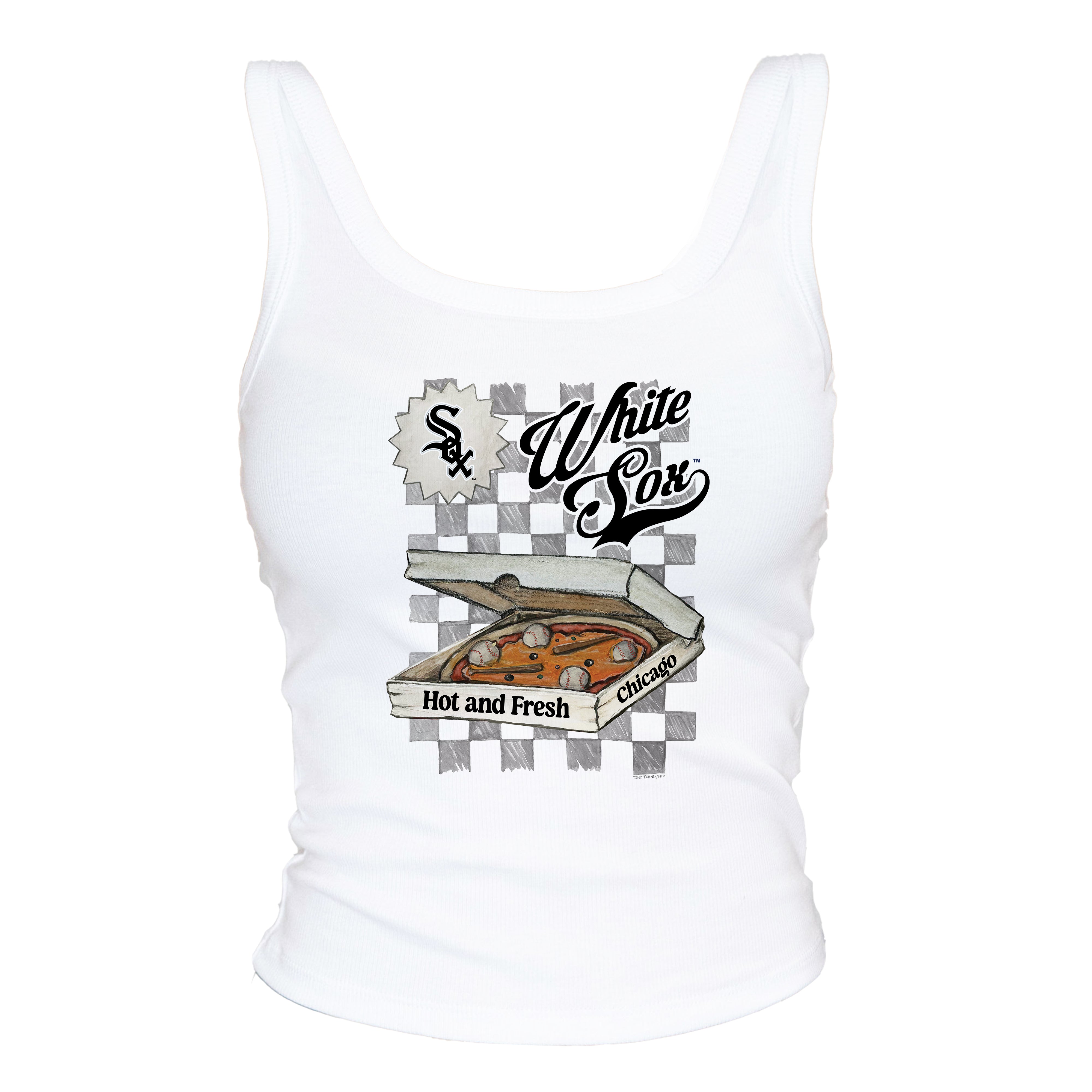 Chicago White Sox Pizza Ribbed Tank– Tiny Turnip