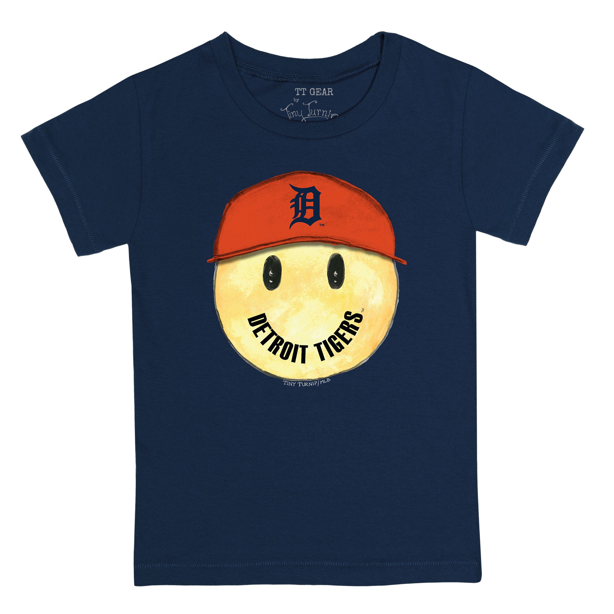 Detroit Tigers Smiley Tee Shirt | Tiny Turnip