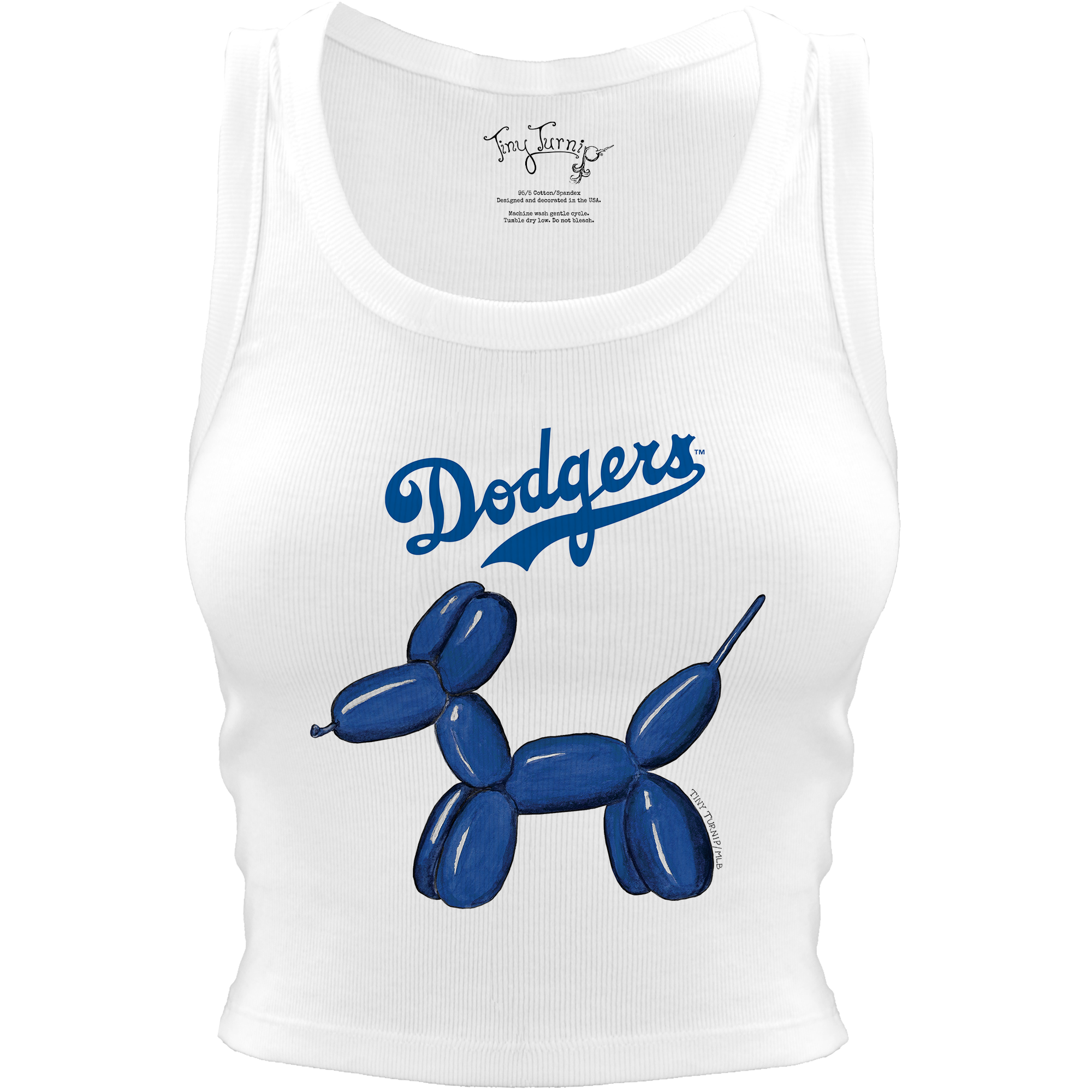 Los Angeles Dodgers Balloon Dog Crop Tank | Tiny Turnip