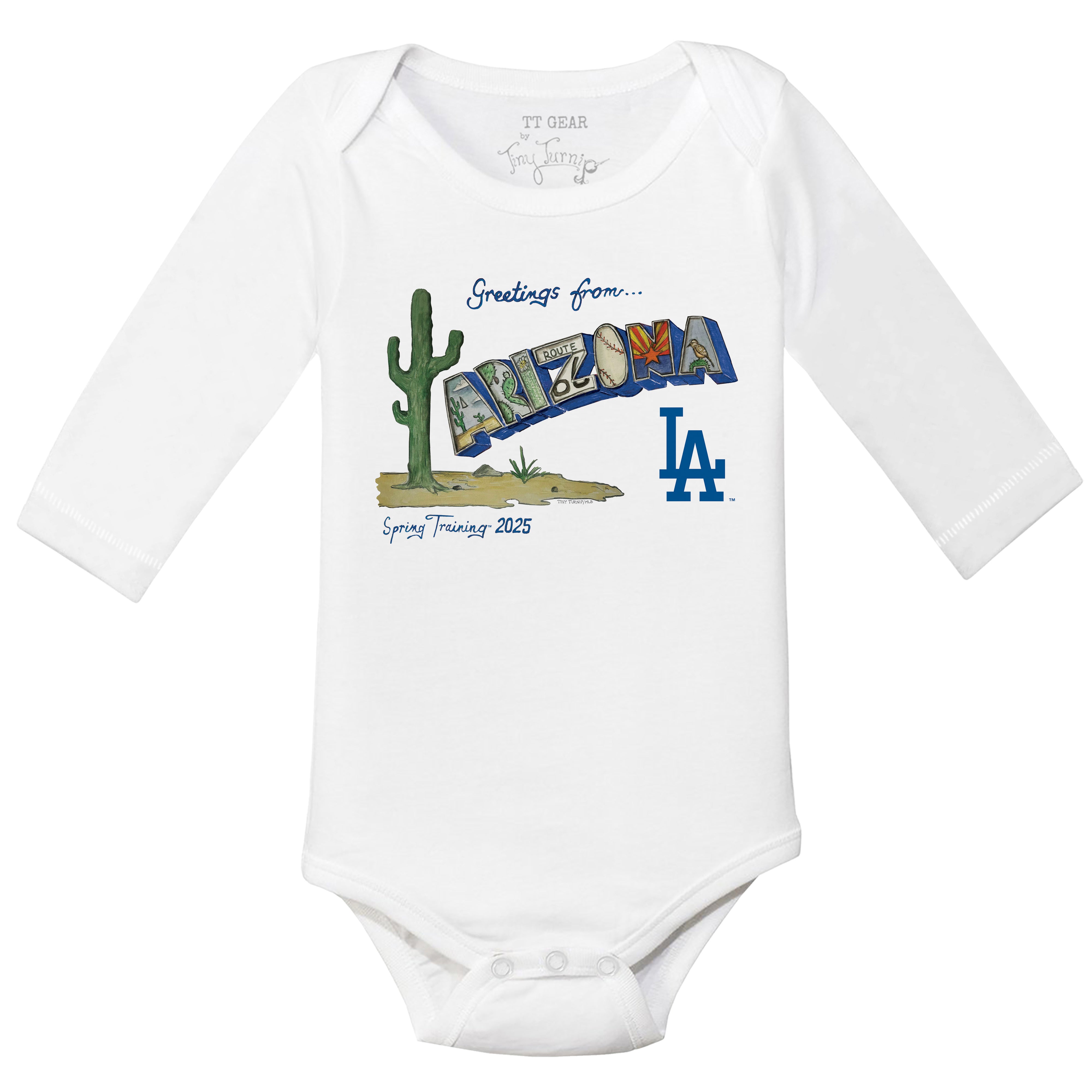 Los Angeles Dodgers Spring Training 2025 Long Sleeve Snapper | Tiny Turnip