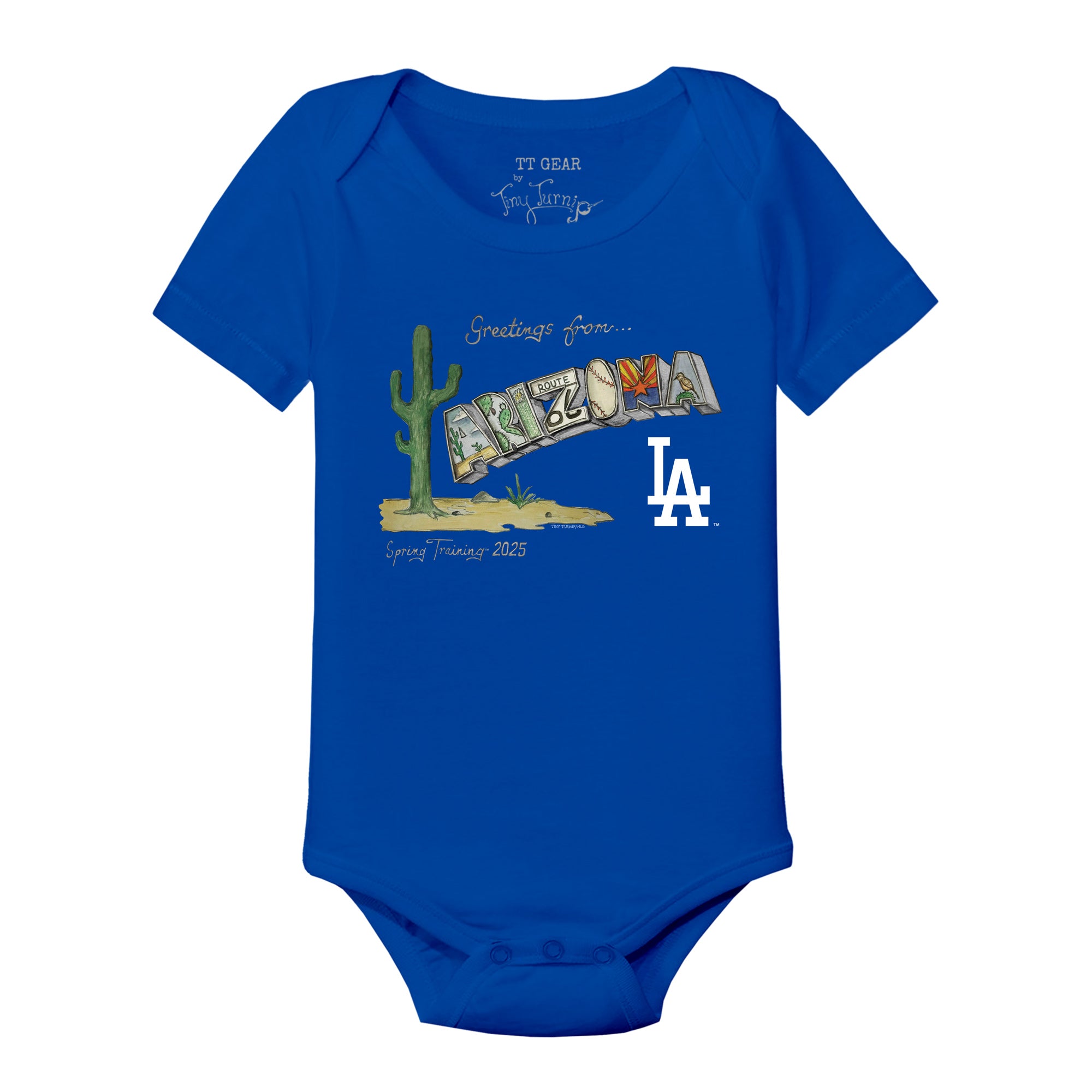 Los Angeles Dodgers Spring Training 2025 Short Sleeve Snapper | Tiny Turnip