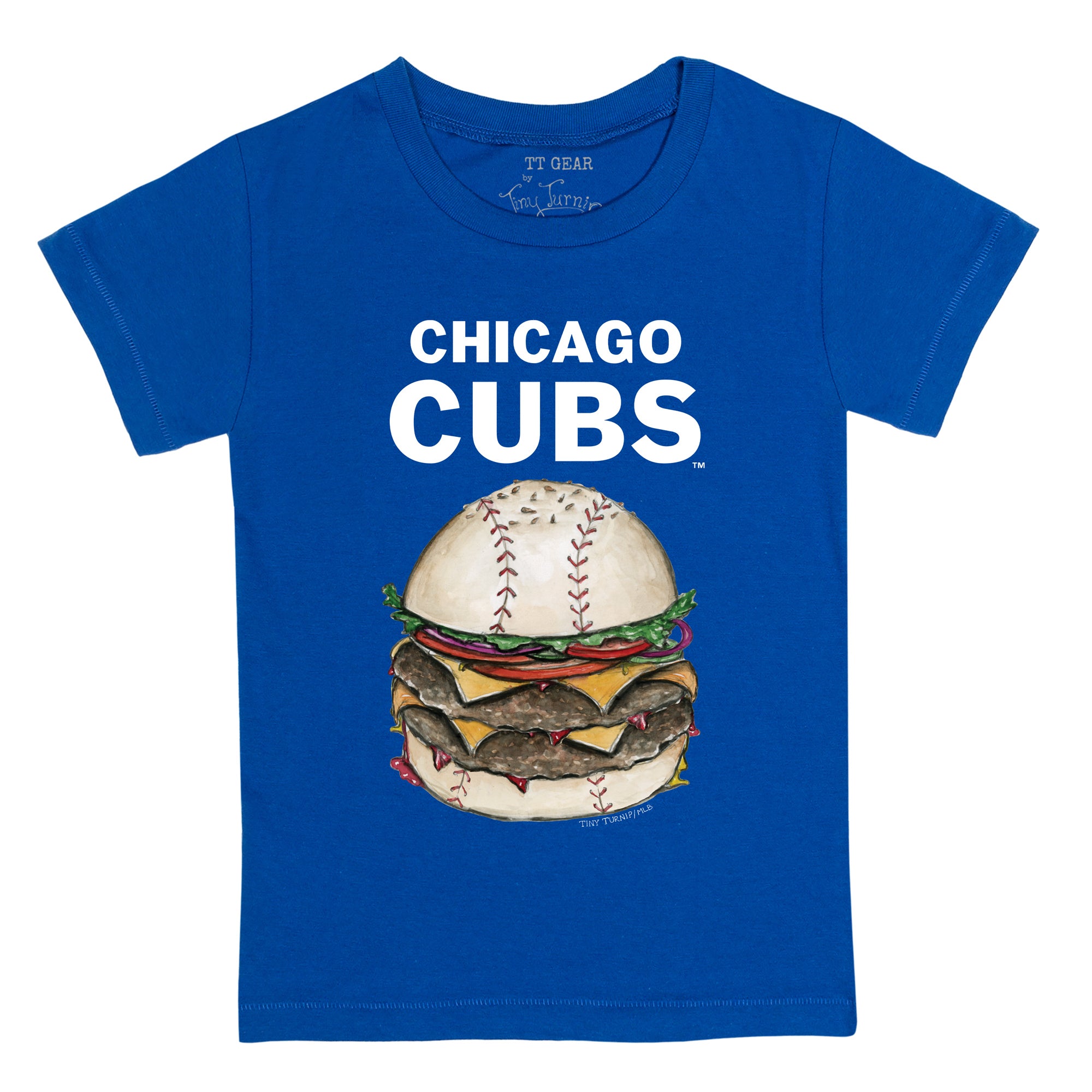 Chicago Cubs Burger Tee Shirt | Tiny Turnip