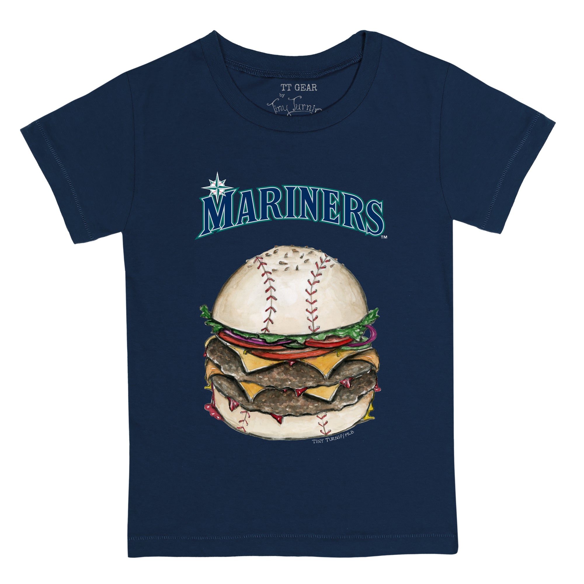 Seattle Mariners Burger Tee Shirt | Tiny Turnip
