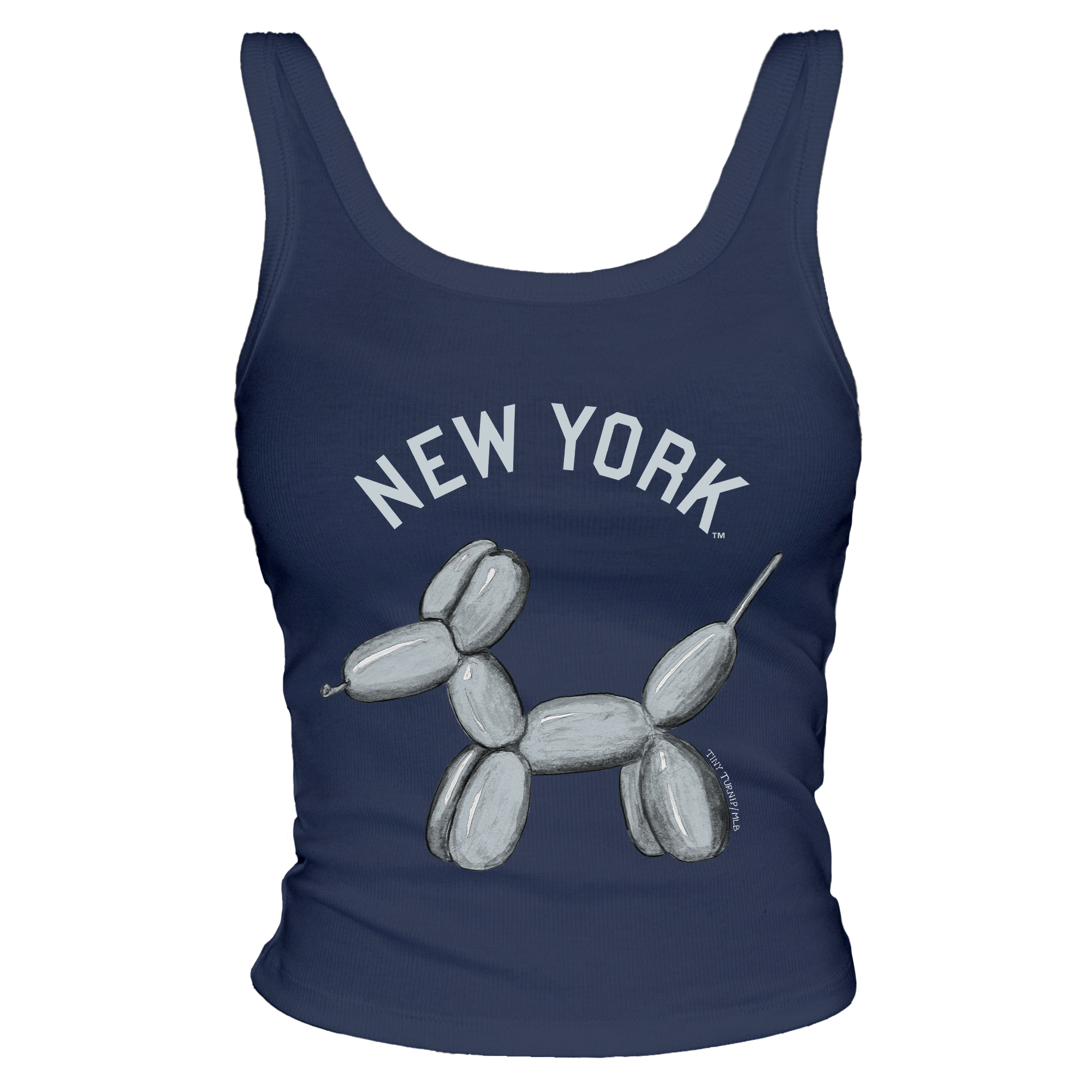 New York Yankees Balloon Dog Ribbed Tank– Tiny Turnip