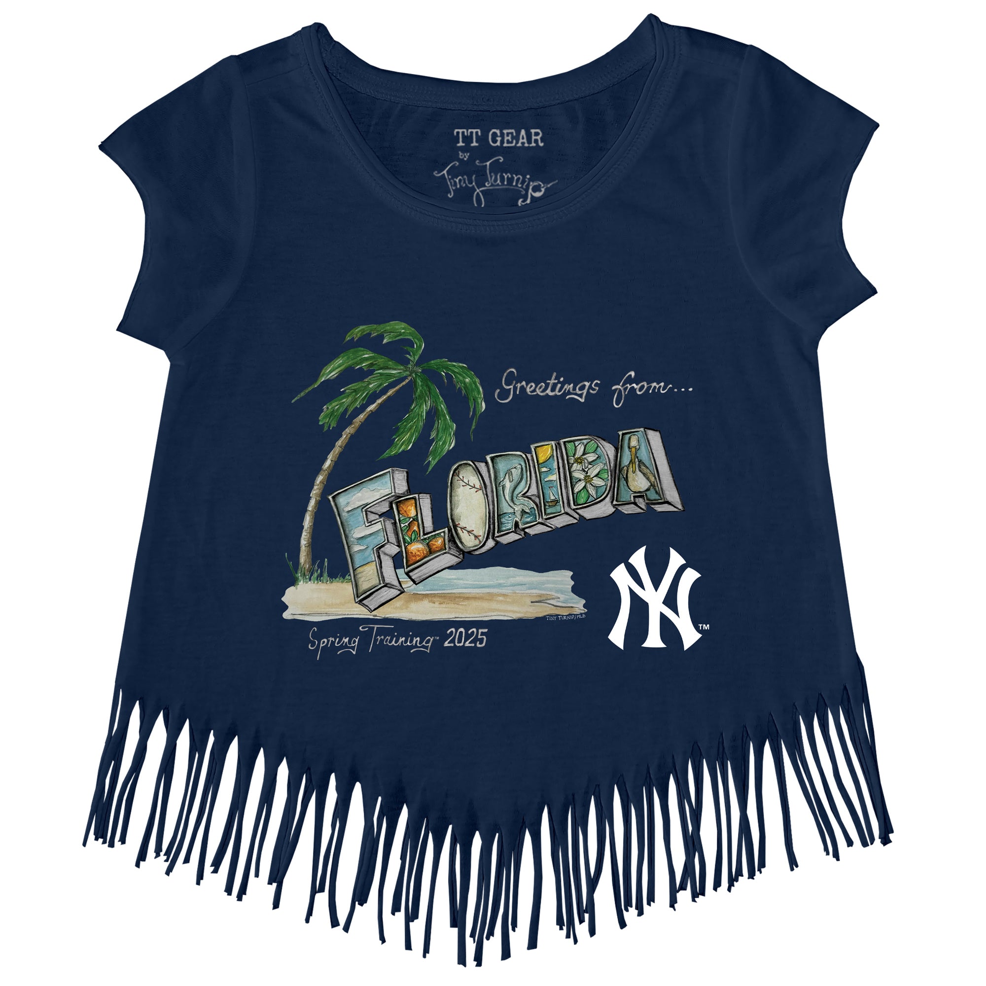 New York Yankees Spring Training 2025 Fringe Tee | Tiny Turnip