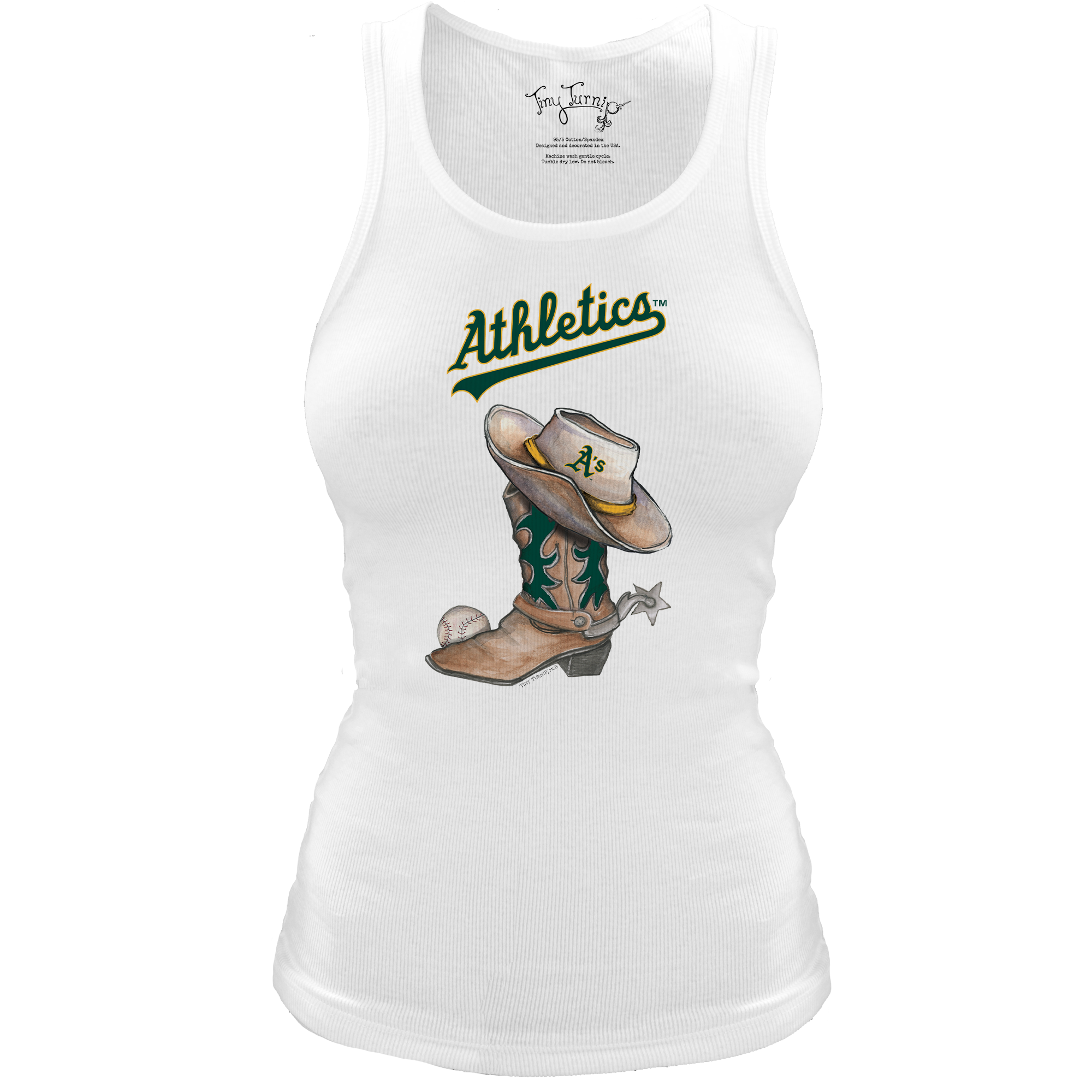Oakland Athletics Cowboy Boot Classic Tank | Tiny Turnip