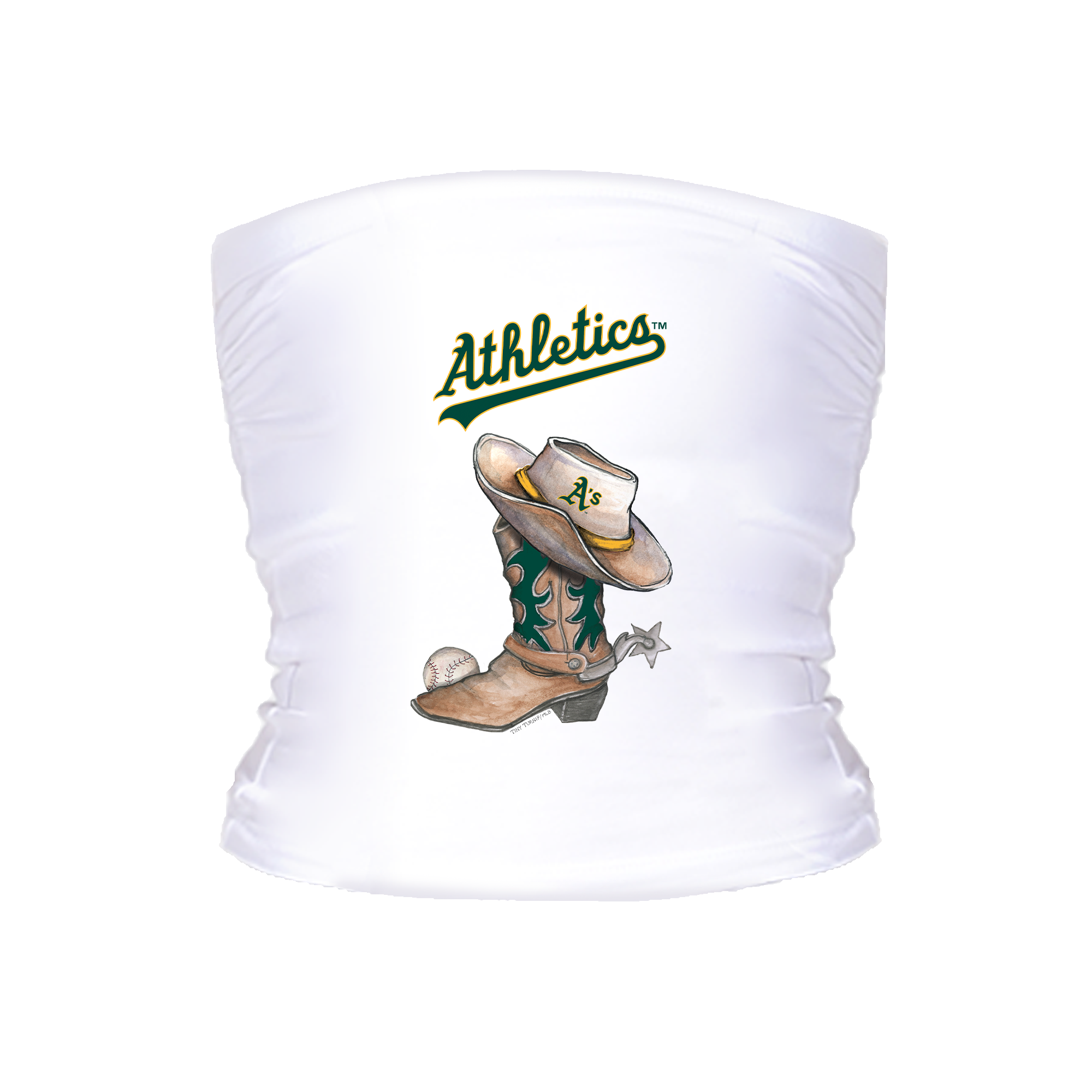 Oakland Athletics Cowboy Boot Tube Top– Tiny Turnip