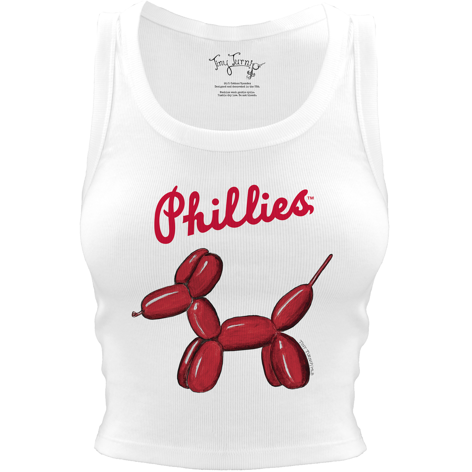 Philadelphia Phillies Balloon Dog Crop Tank | Tiny Turnip