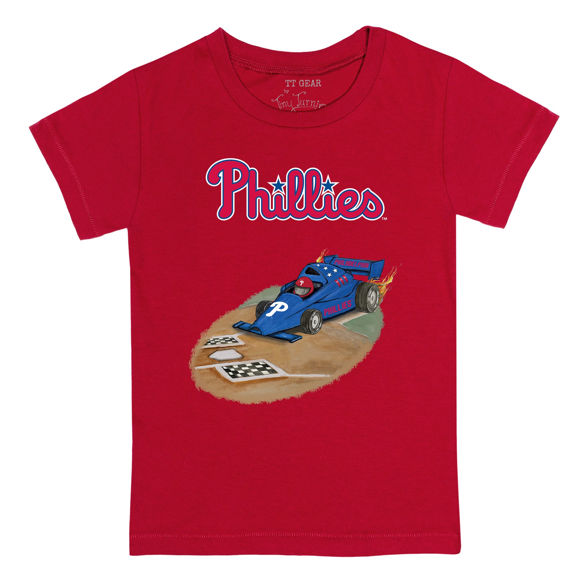 Philadelphia Phillies Race Car Tee Shirt | Tiny Turnip