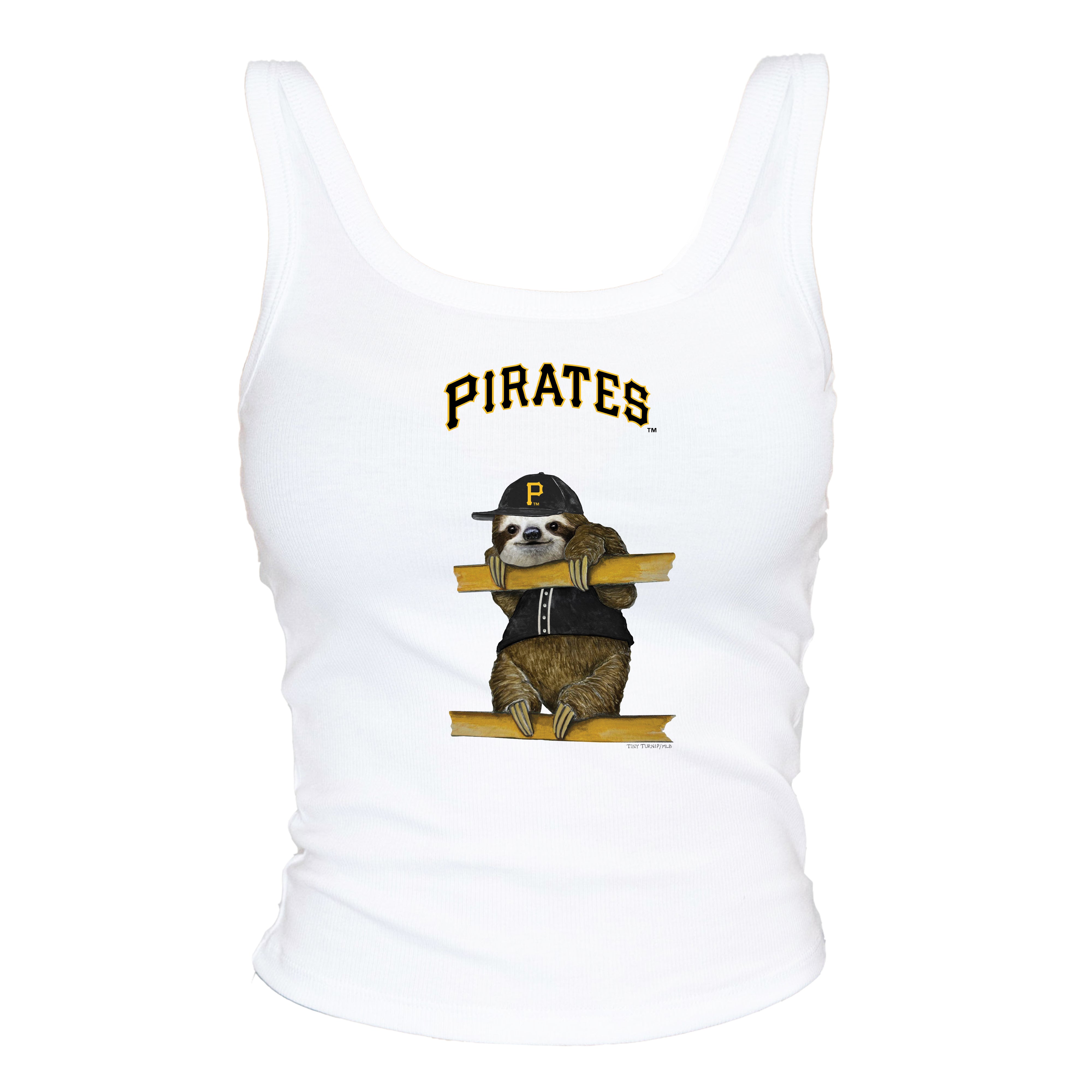 Pittsburgh Pirates Sloth Tank | Tiny Turnip