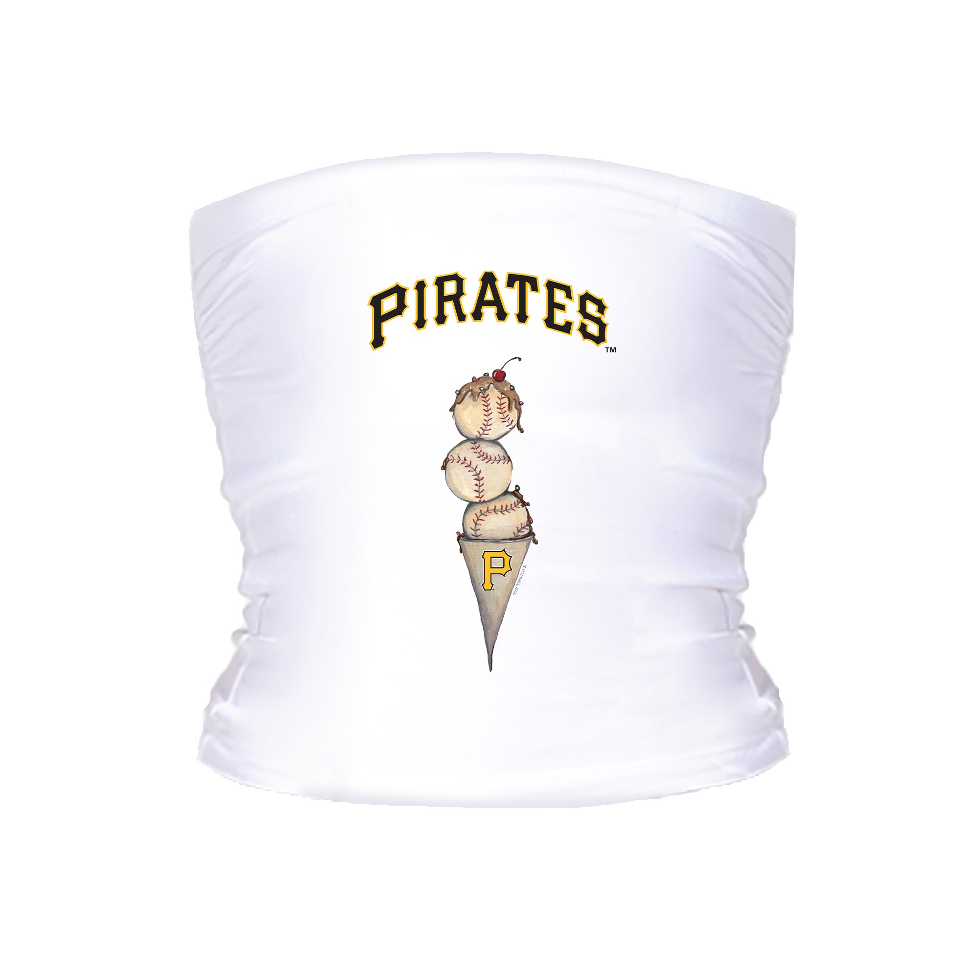 Pittsburgh Pirates Triple Scoop Tube Top | Tiny Turnip