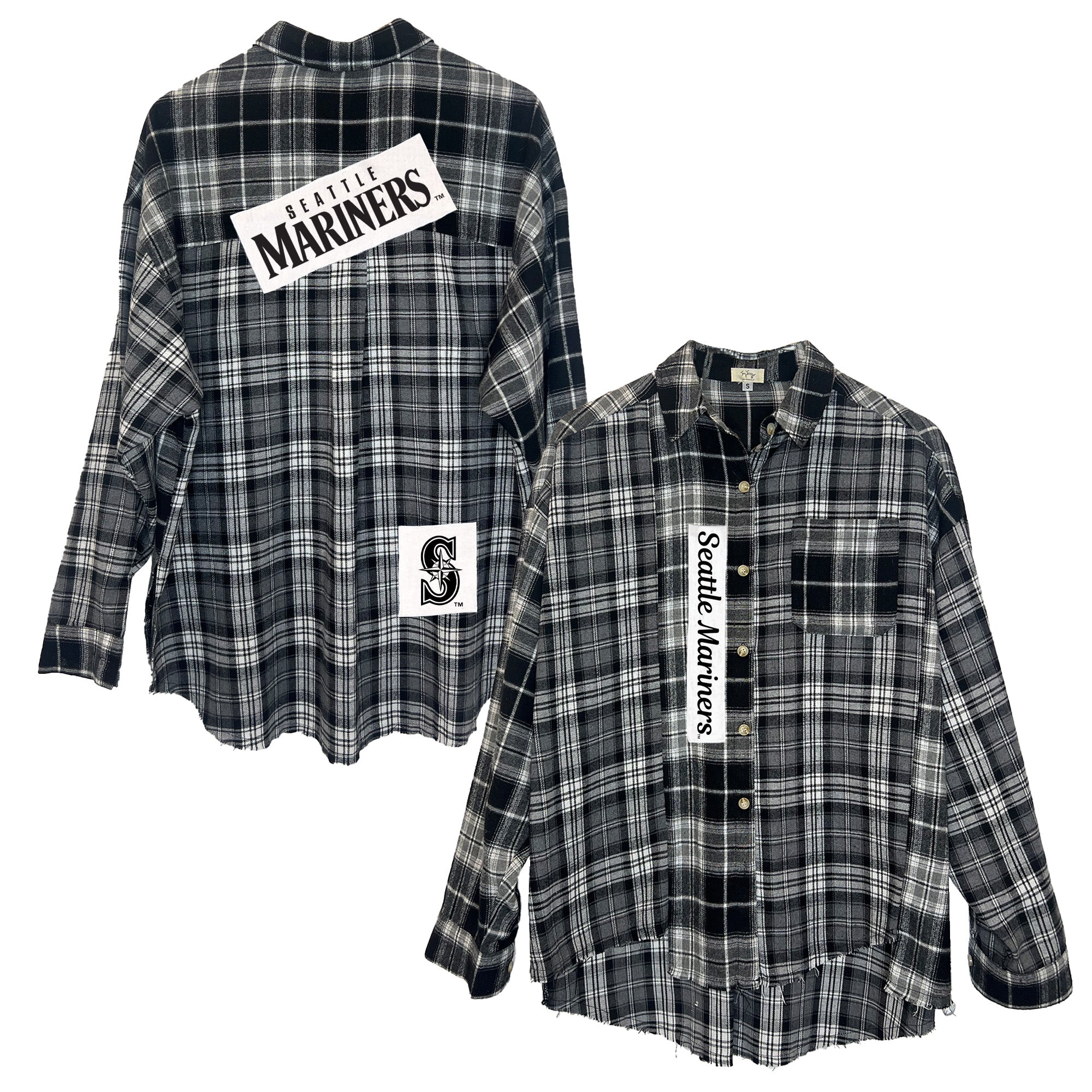 Seattle Mariners Black Out Flannel– Tiny Turnip