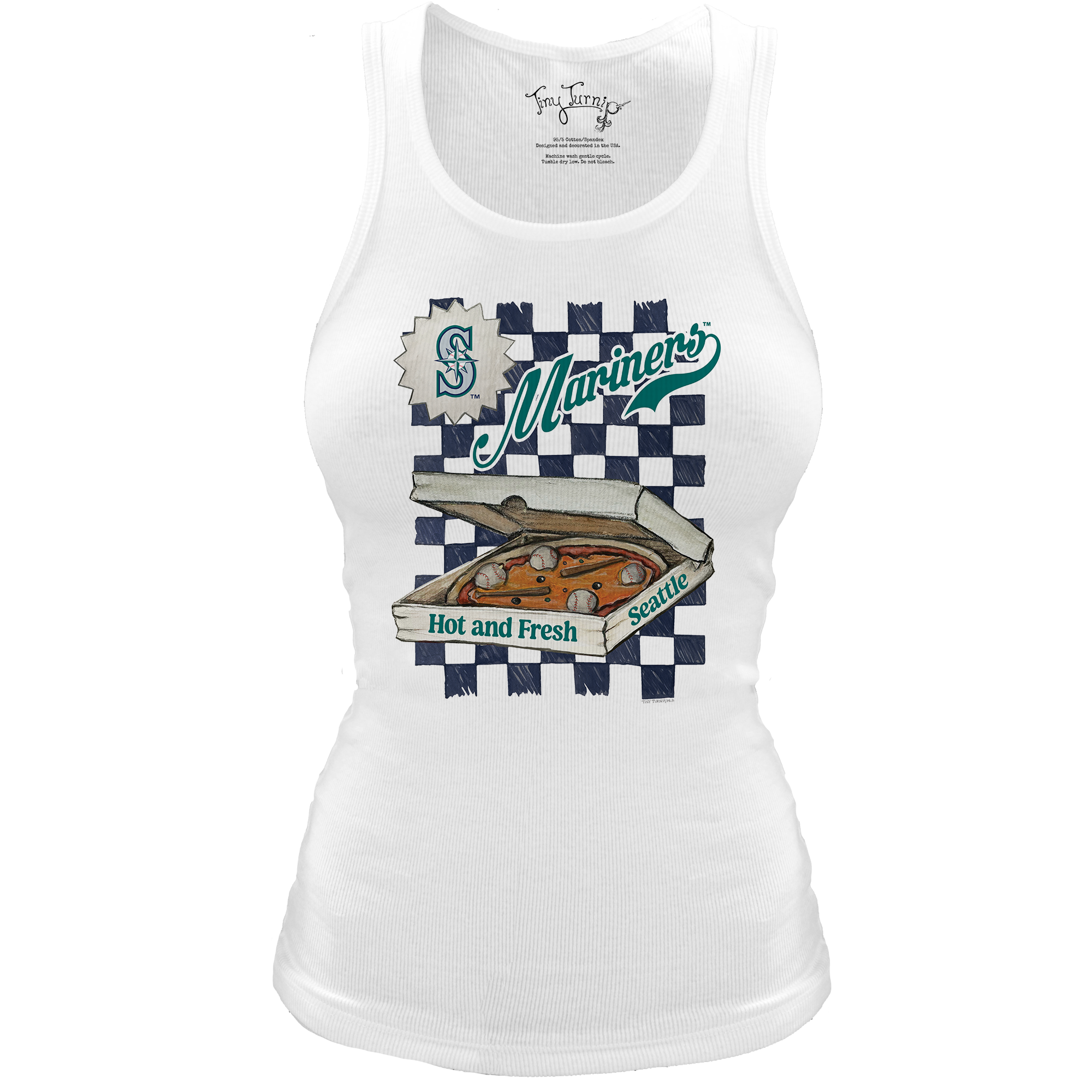 Seattle Mariners Pizza Classic Tank | Tiny Turnip