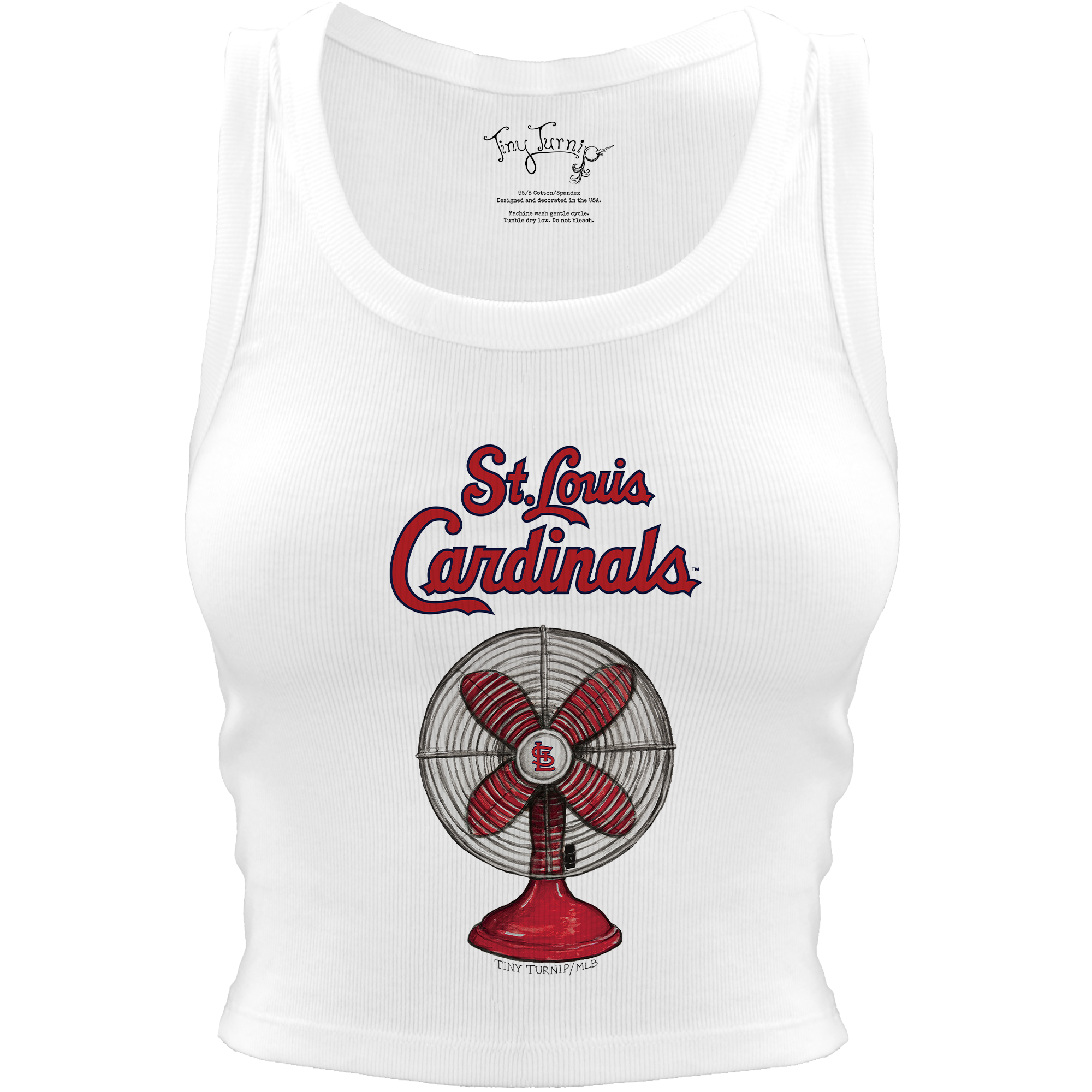St. Louis Cardinals Fan Crop Tank | Tiny Turnip
