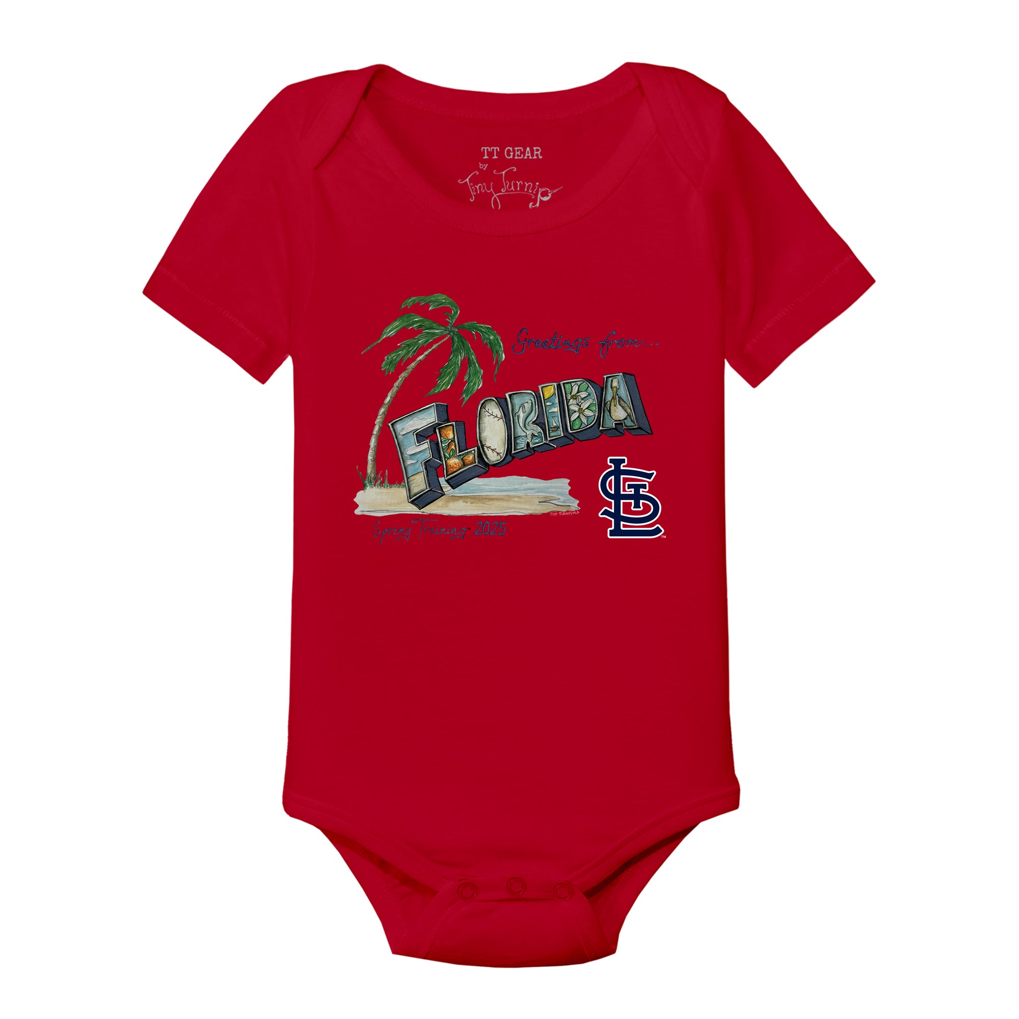 St. Louis Cardinals Spring Training 2025 Short Sleeve Snapper | Tiny Turnip