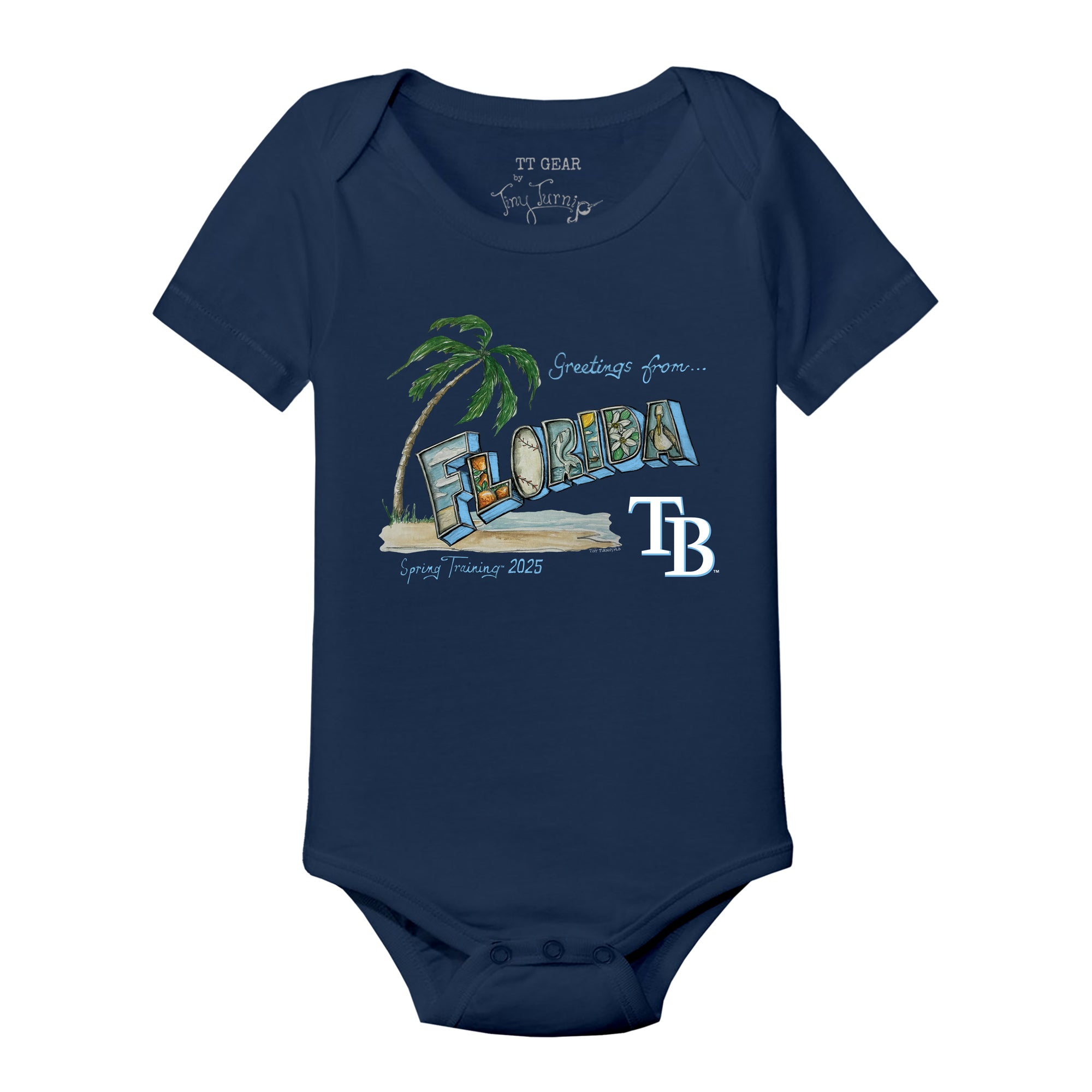 Tampa Bay Rays Spring Training 2025 Short Sleeve Snapper | Tiny Turnip
