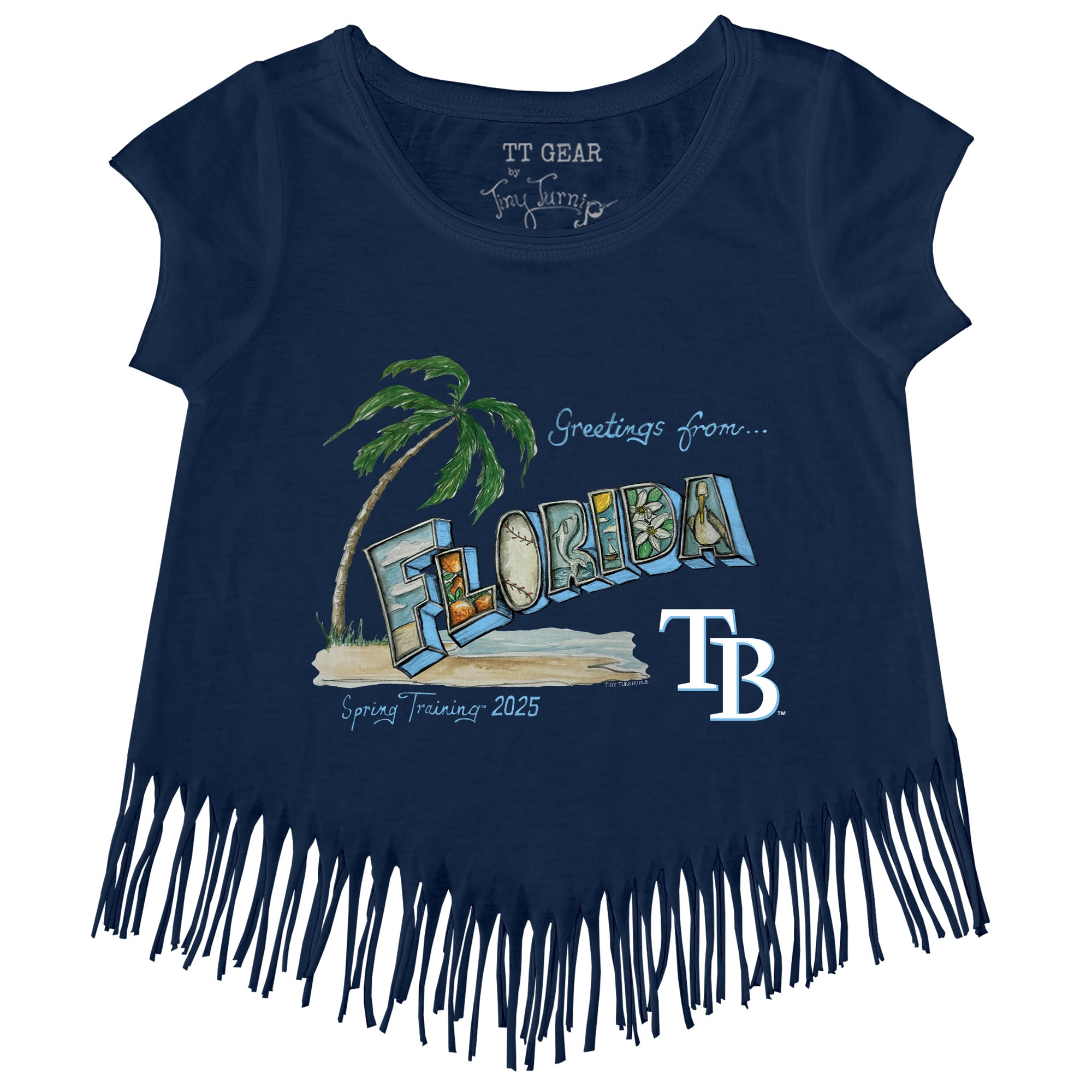 Tampa Bay Rays Spring Training 2025 Fringe Tee | Tiny Turnip