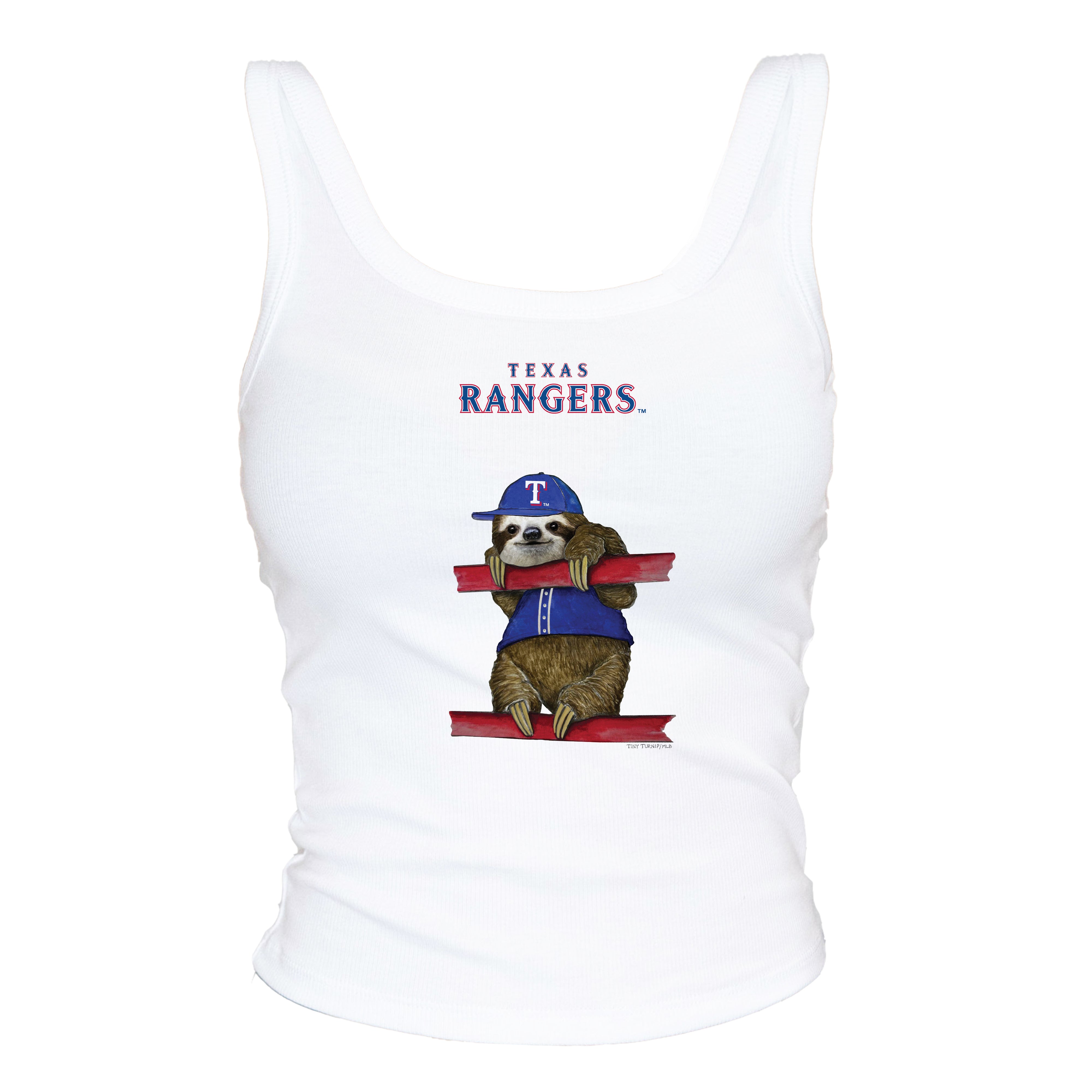 Texas Rangers Sloth Tank | Tiny Turnip