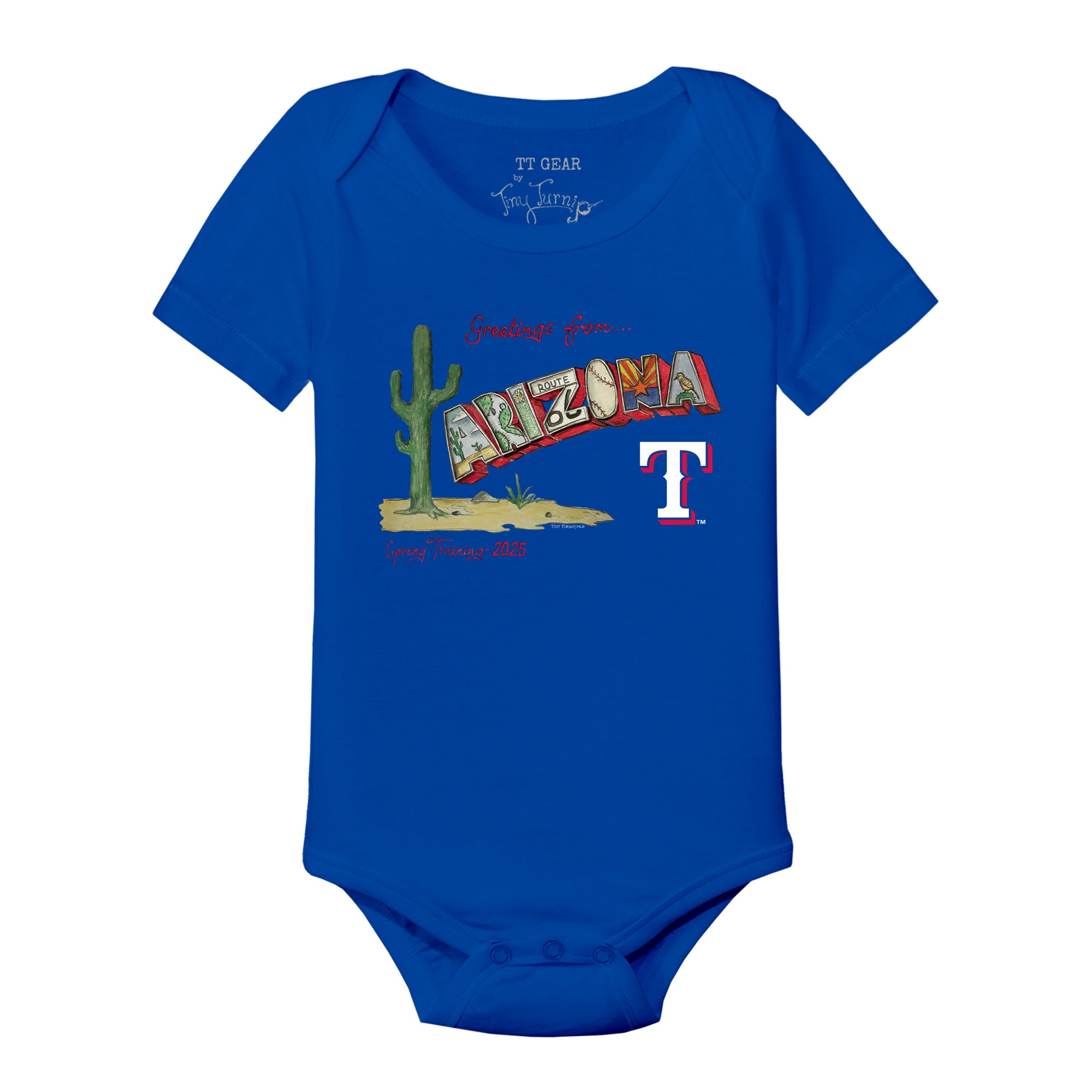 Texas Rangers Spring Training 2025 Short Sleeve Snapper | Tiny Turnip