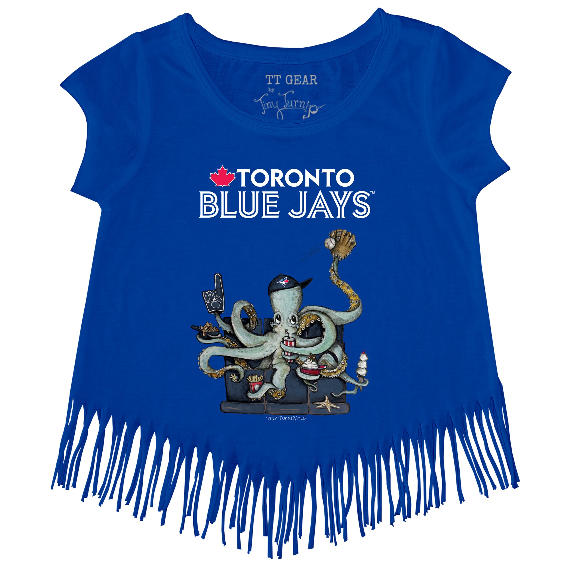 Toronto Blue Jays Octopus Fringe Tee– Tiny Turnip