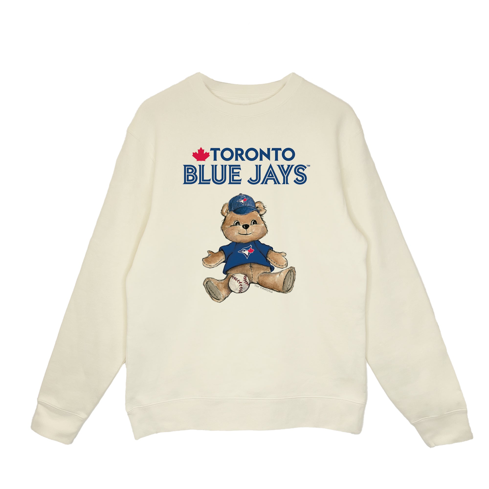Toronto Blue Jays Teddy Carson Crewneck Sweatshirt | Tiny Turnip