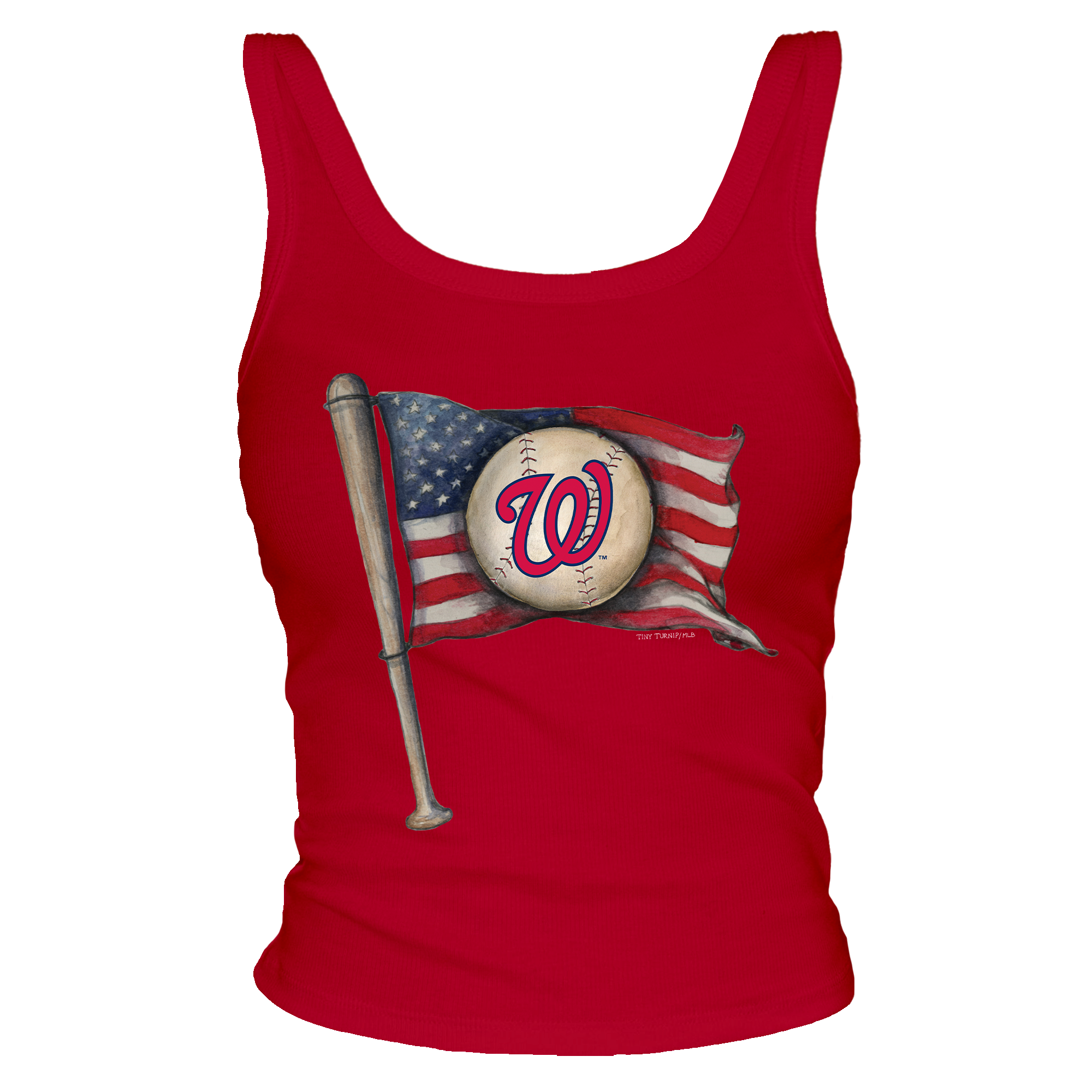 Washington Nationals Baseball Flag Tank | Tiny Turnip