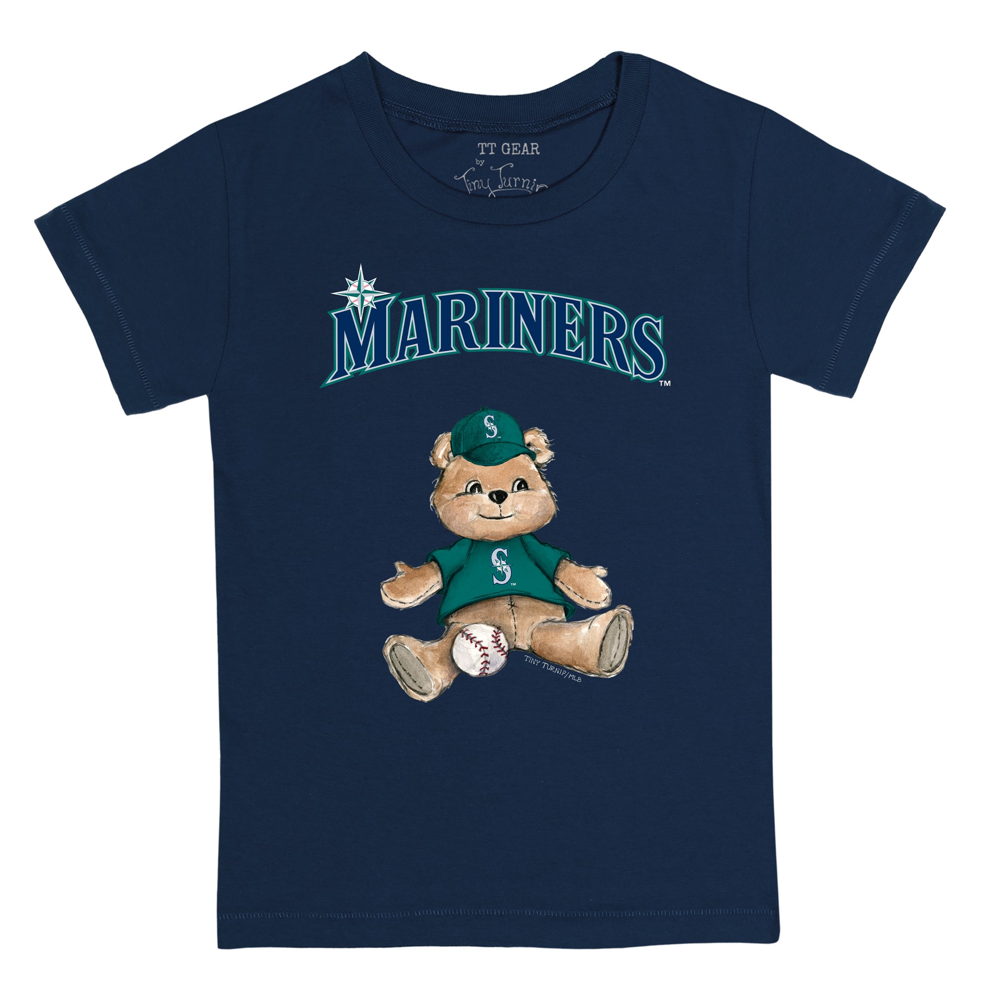 Seattle Mariners Boy Teddy Tee Shirt | Tiny Turnip