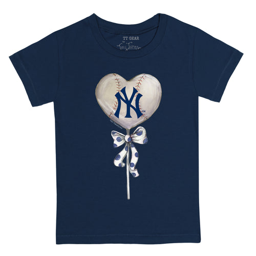 New York Yankees Heart Lolly Tee Shirt Tiny Turnip
